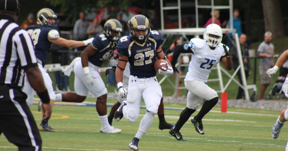 Shepherd Football Downs Notre Dame - Shepherd University Athletics