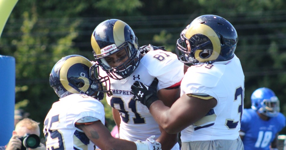 Shepherd Football Downs Notre Dame - Shepherd University Athletics