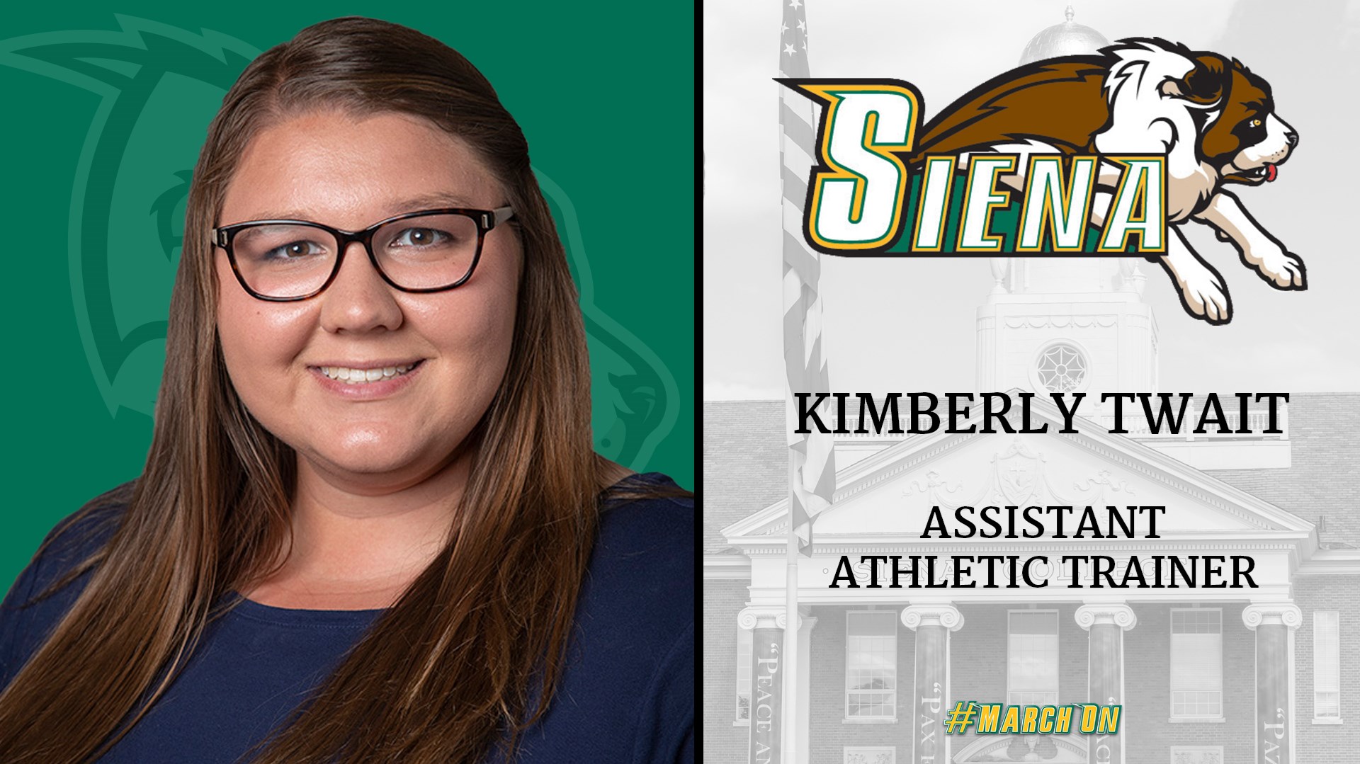 Twait Hired as Assistant Athletic Trainer - Siena College Athletics