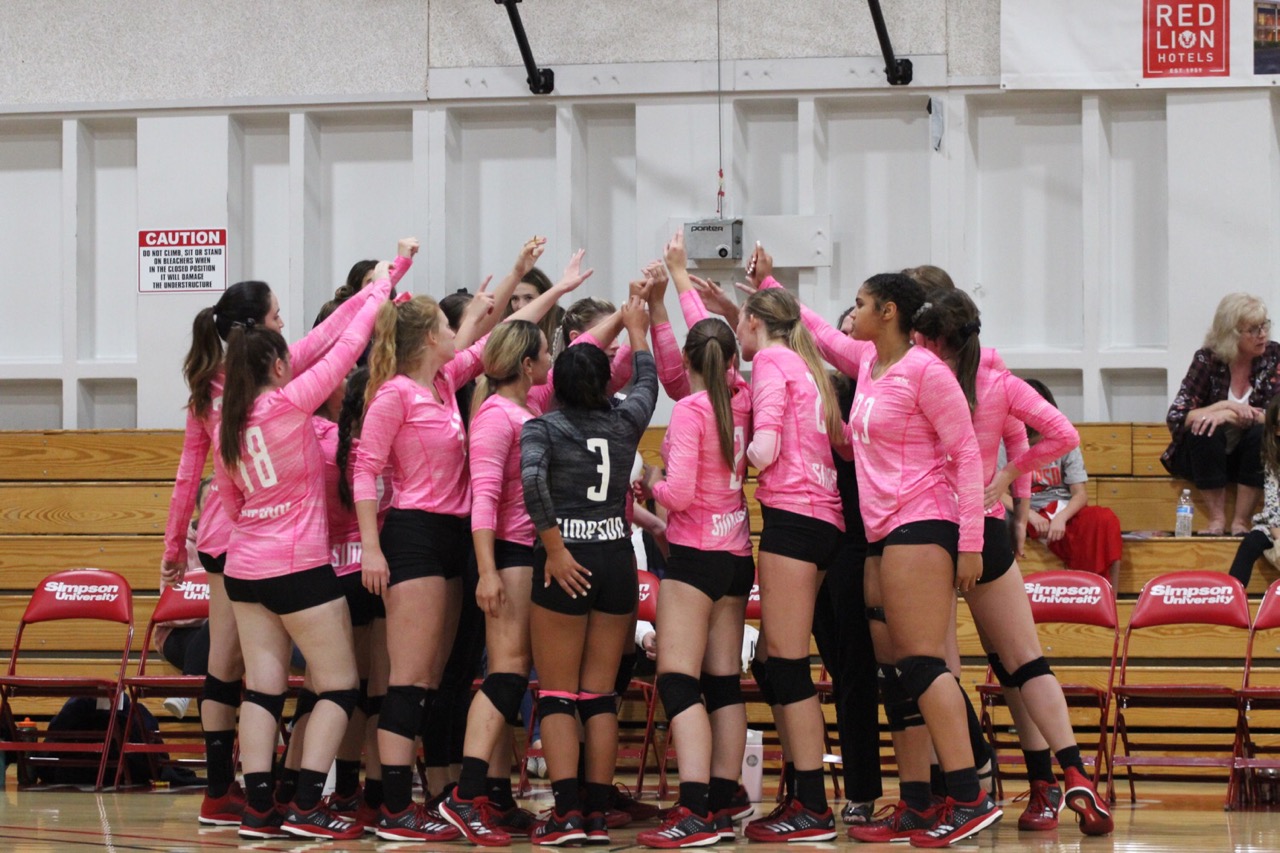 Simpson Volleyball Upsets Benedictine in a Five Set Victory - Simpson ...