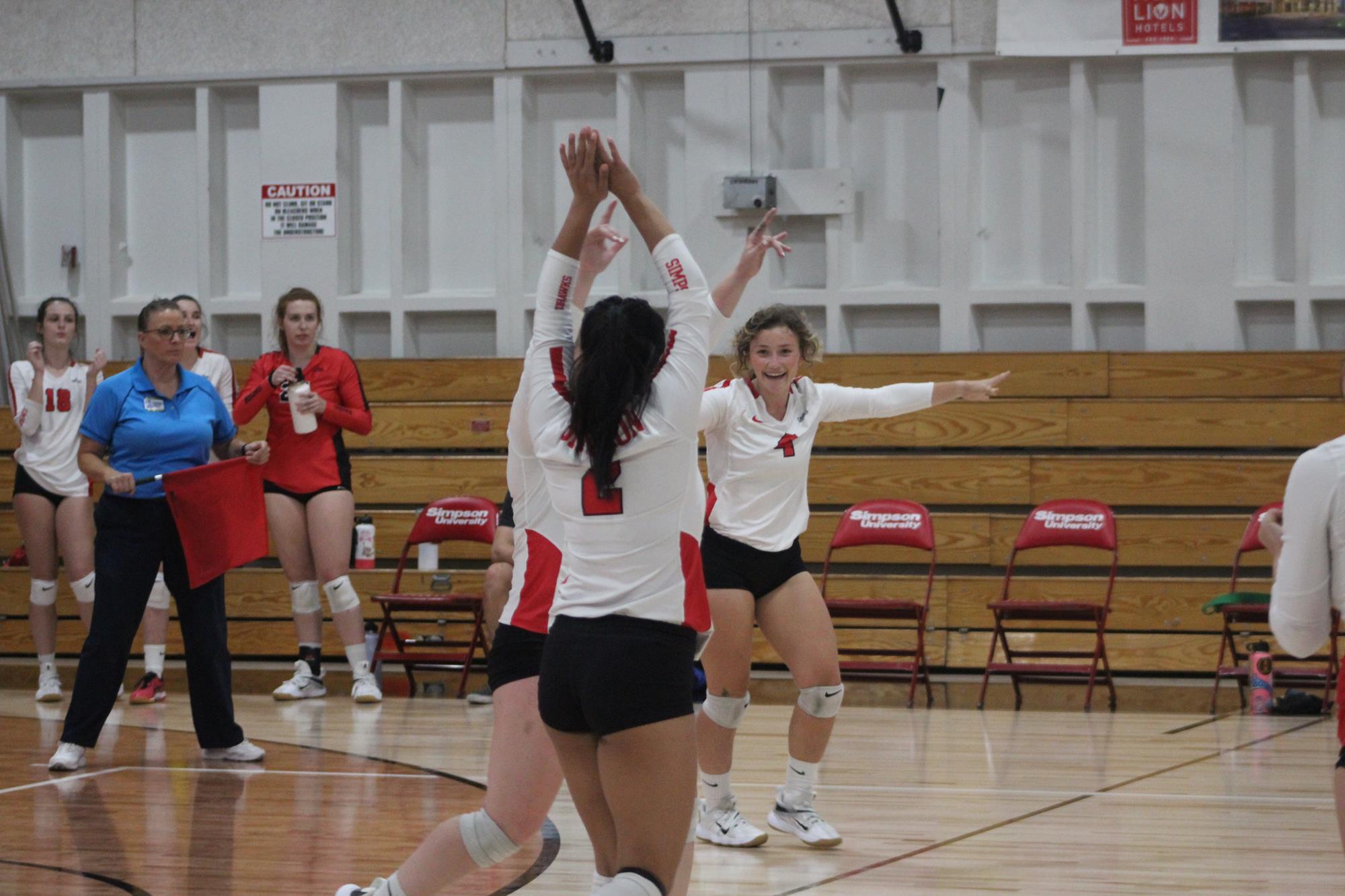 Women's Volleyball Sweeps PUC Doubleheader - Simpson University Athletics