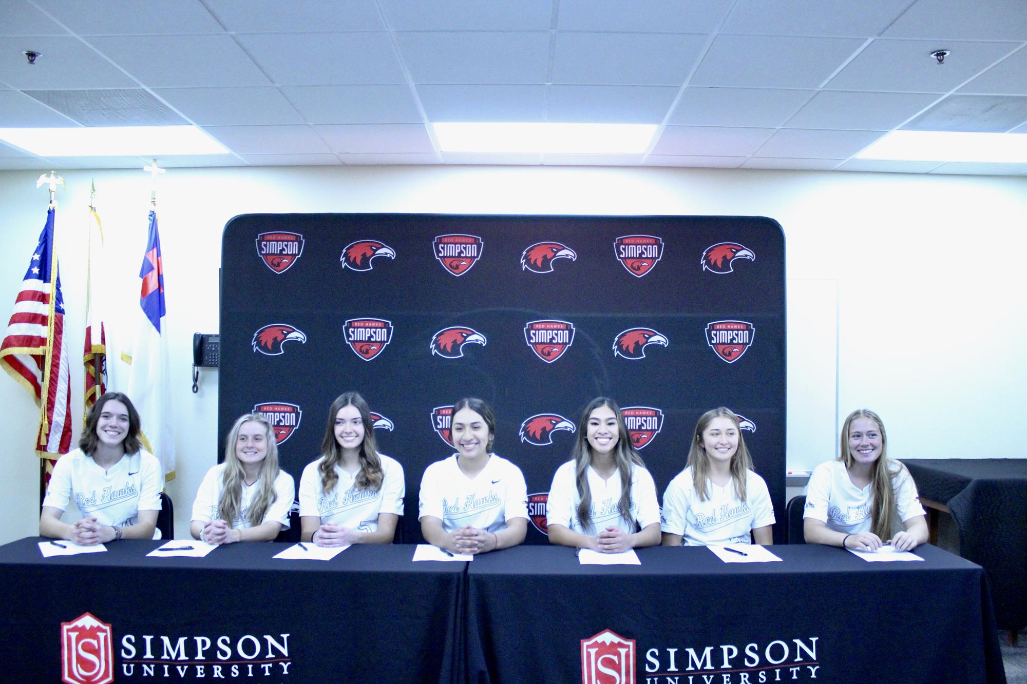 Softball Signs Seven - Simpson University Athletics