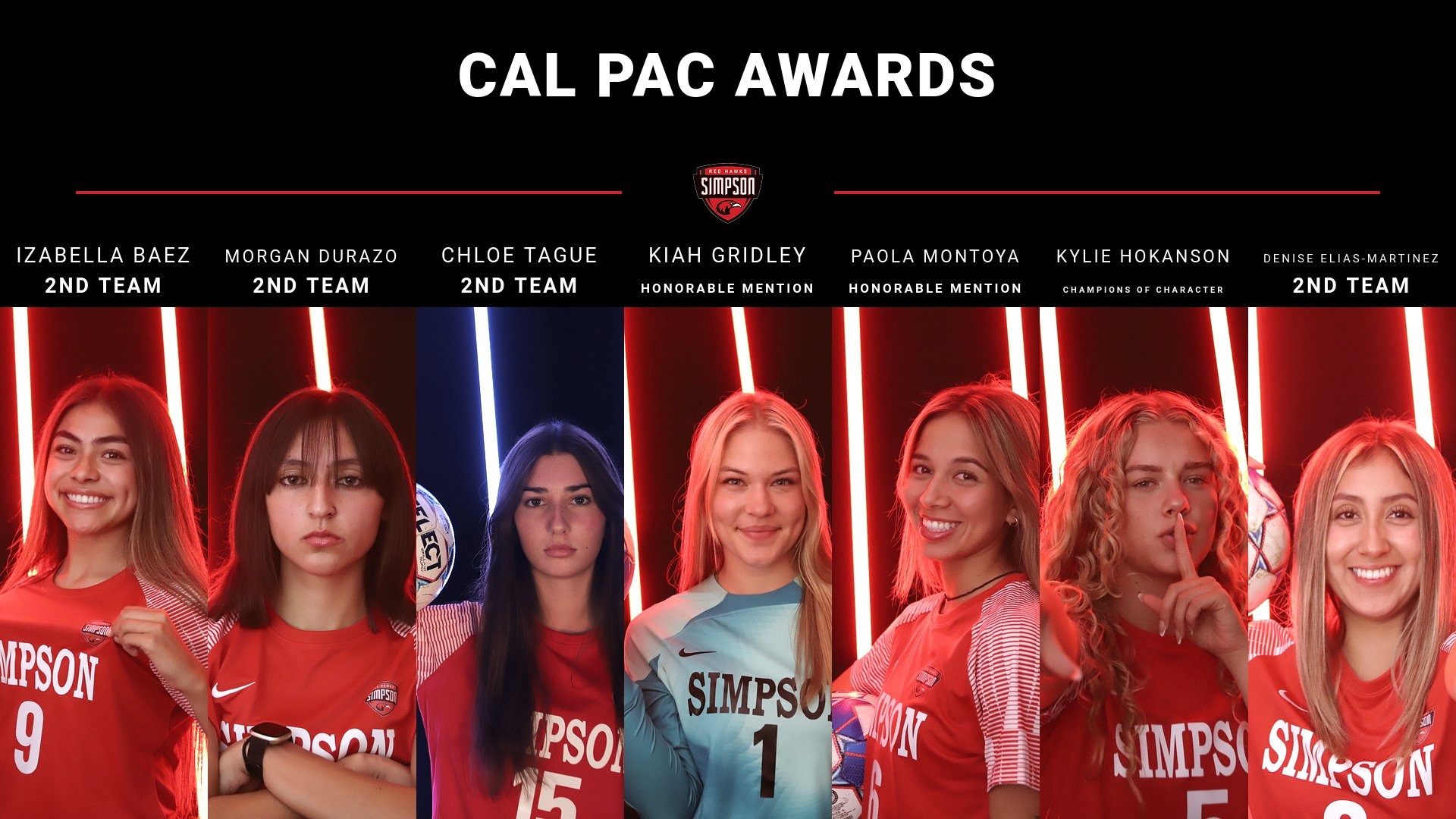 Seven Women's Soccer Players Collect Cal Pac Awards - Simpson University Athletics