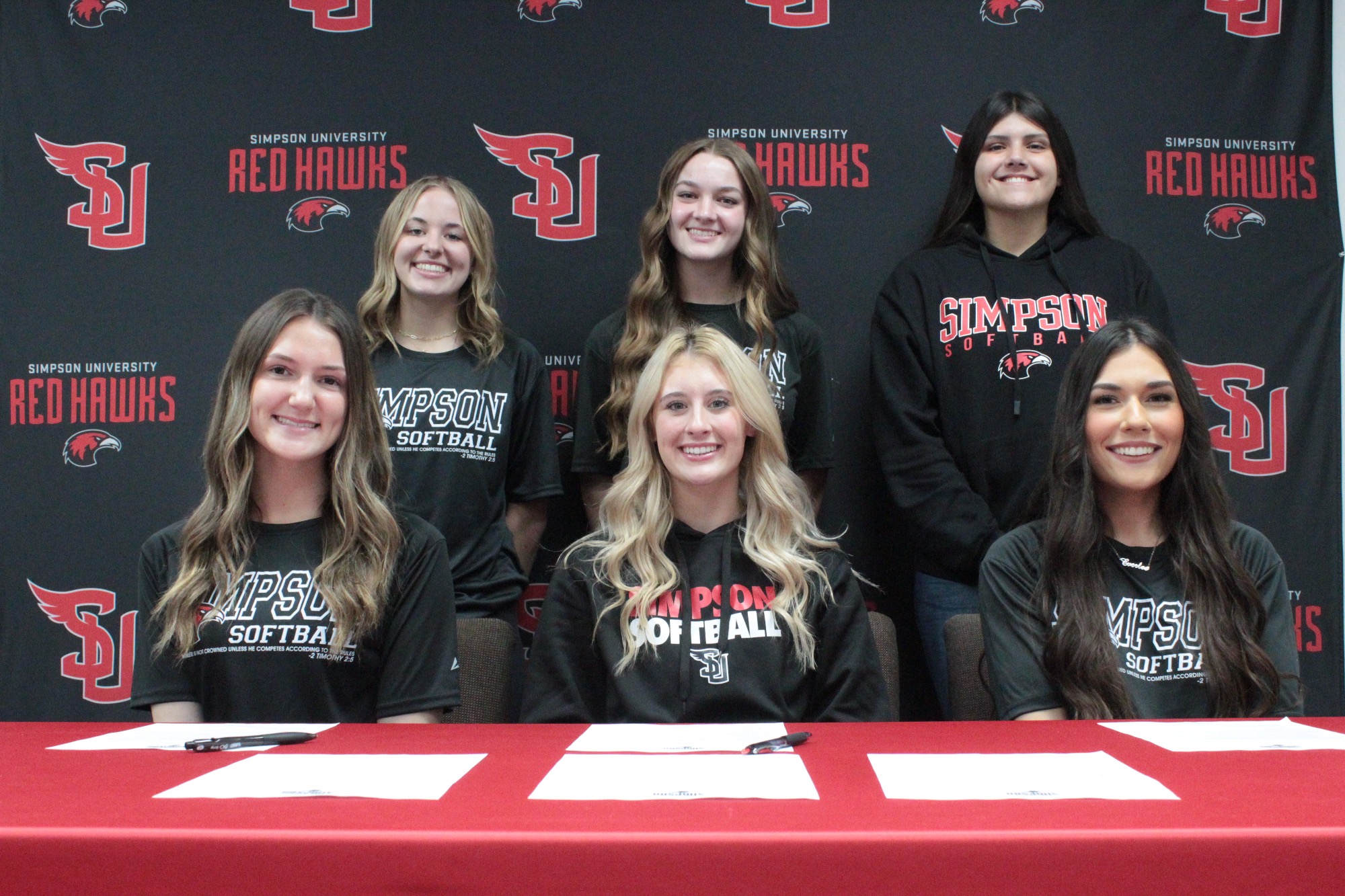 Softball Signs Six for 2024 - Simpson University Athletics