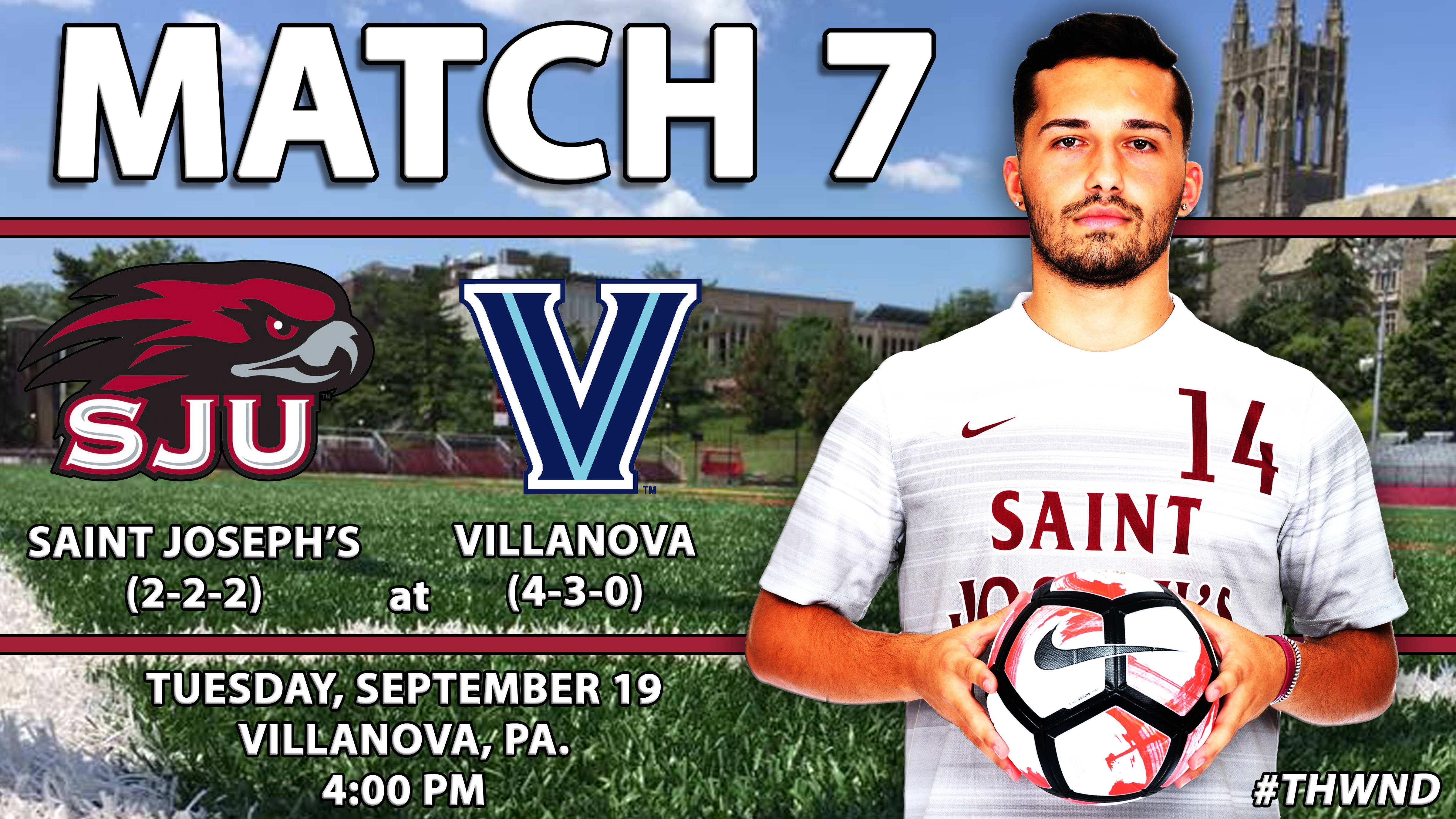 Men's Soccer Heads to Villanova on Tuesday - Saint Joseph's University