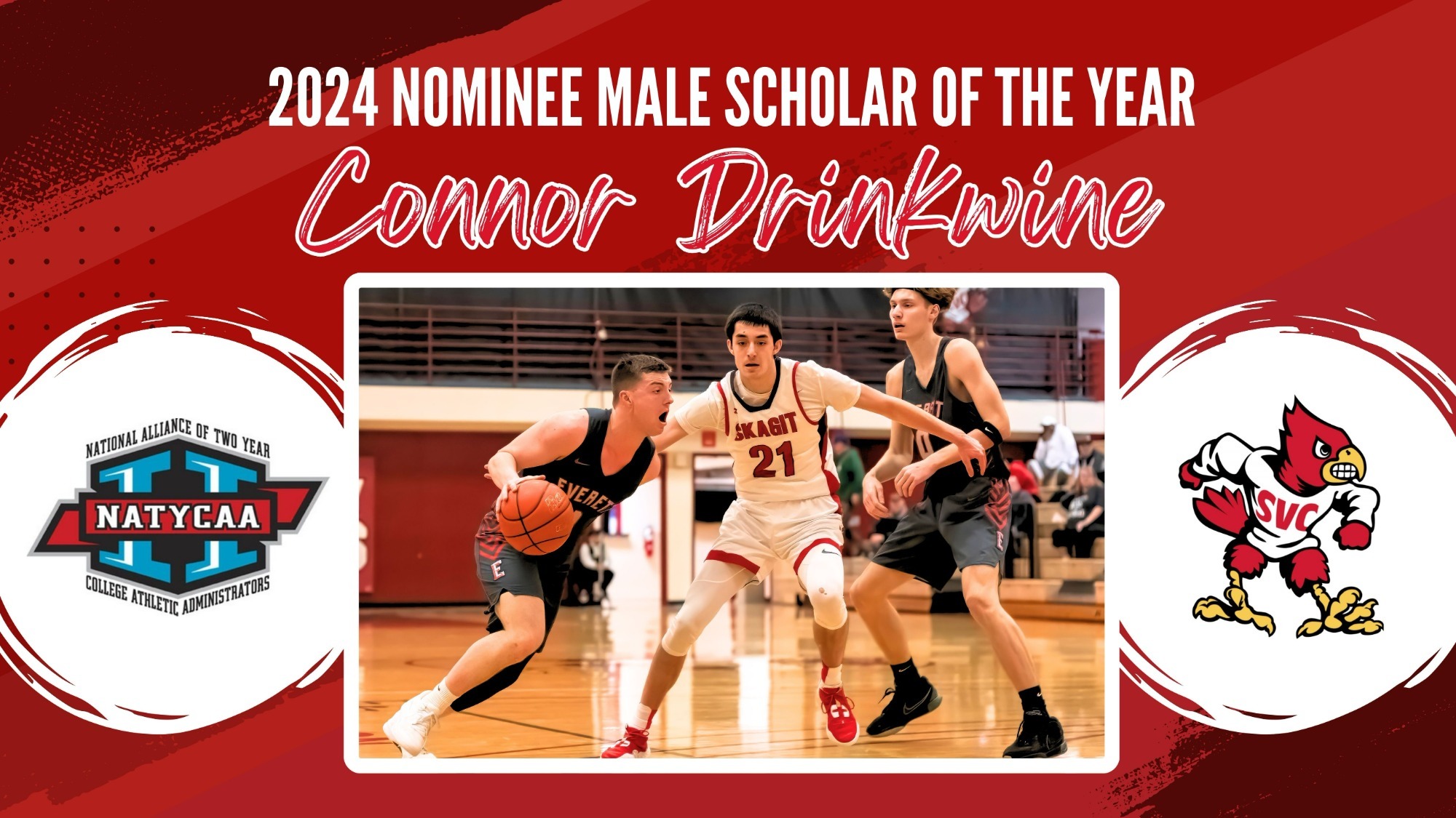 Drinkwine has been named a nominee for the NATYCAA Male Scholar-athlete ...