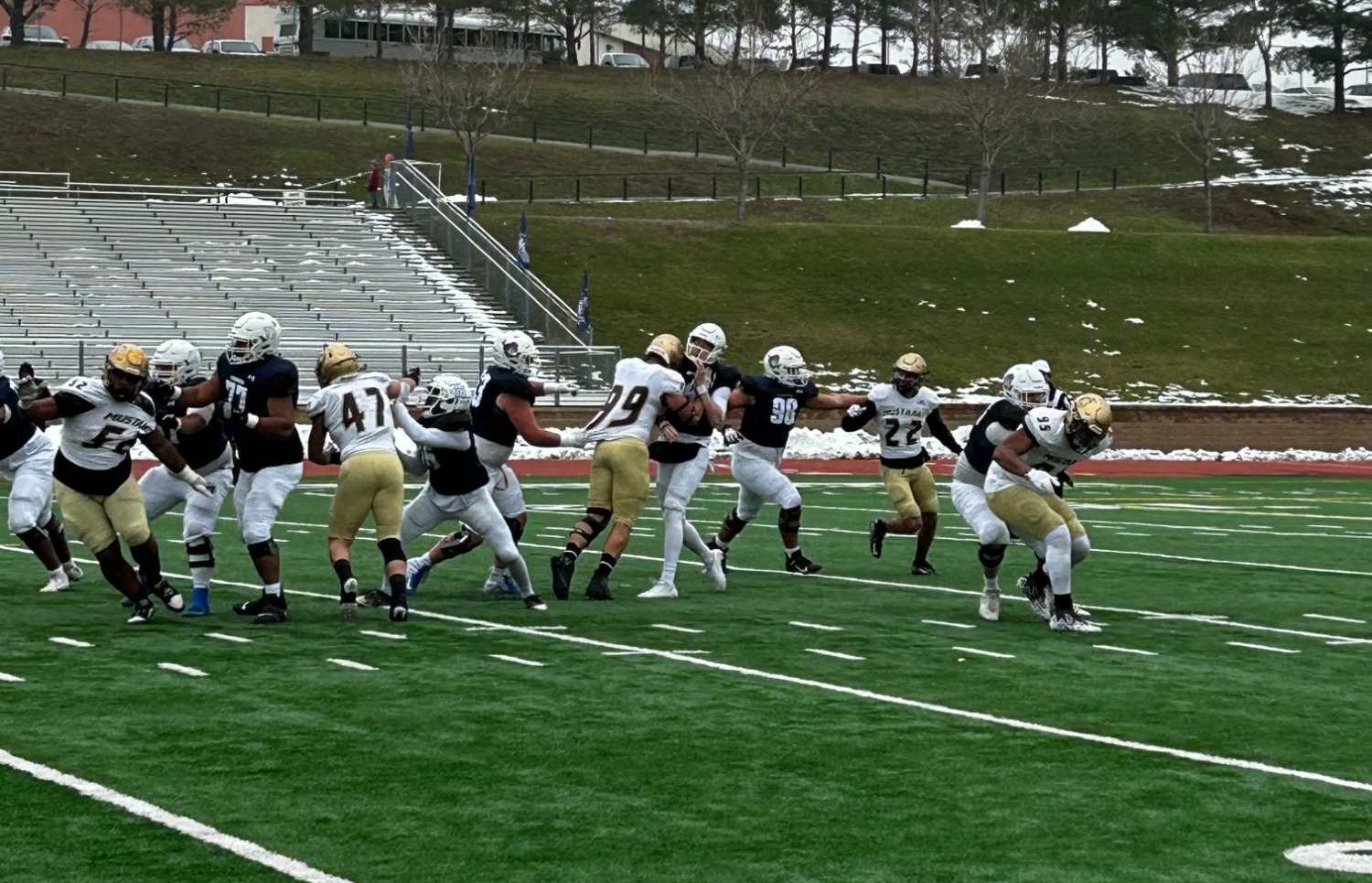 Mustang football suffers another heartbreaking road defeat - SMSU Athletics