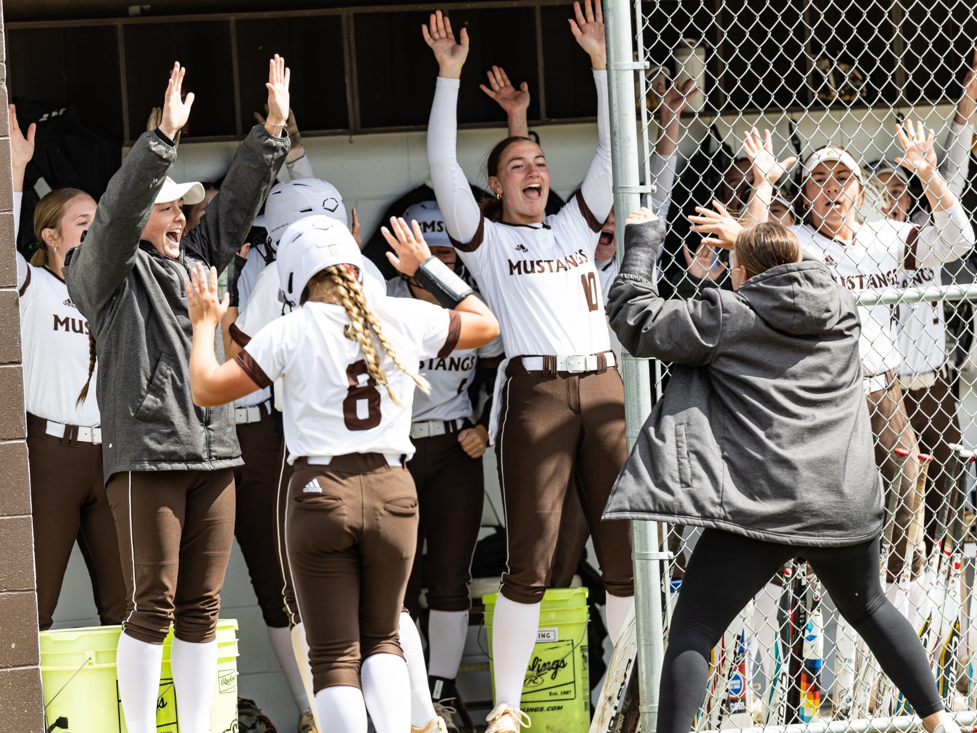 Clutch Mustang hits in game one secure split with USF - SMSU Athletics