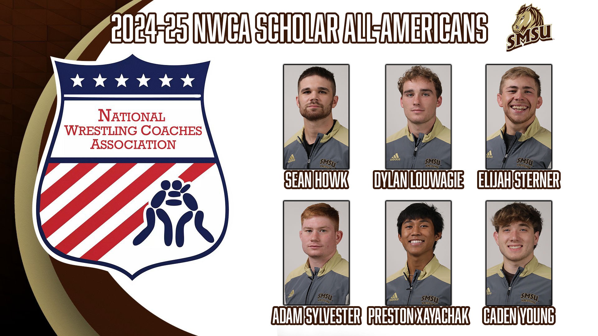 Former Mustang wrestling standout earns NWCA coaching award - SMSU Athletics