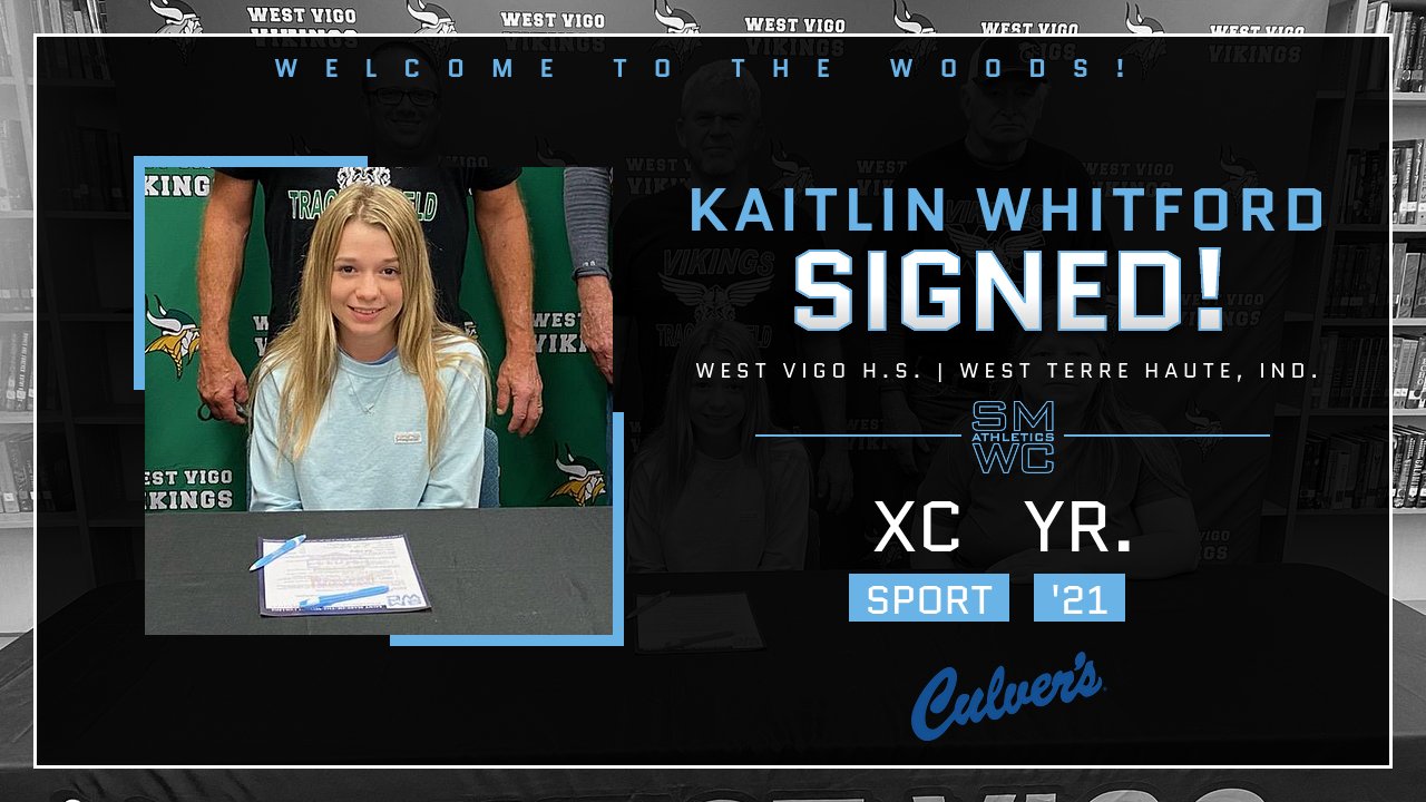 Cross Country Signs West Vigo's Kaitlin Whitford - Saint Mary-of-the-Woods