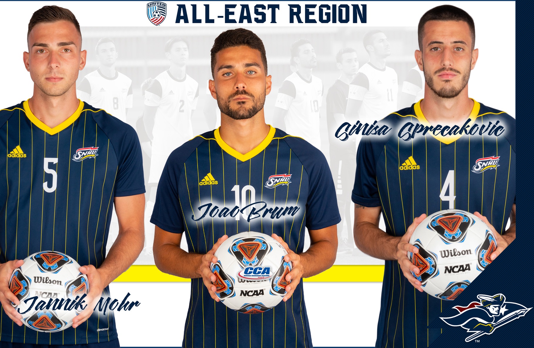 Men's Soccer Trio Collects United Soccer Coaches All-East Region Accolades - Southern New ...
