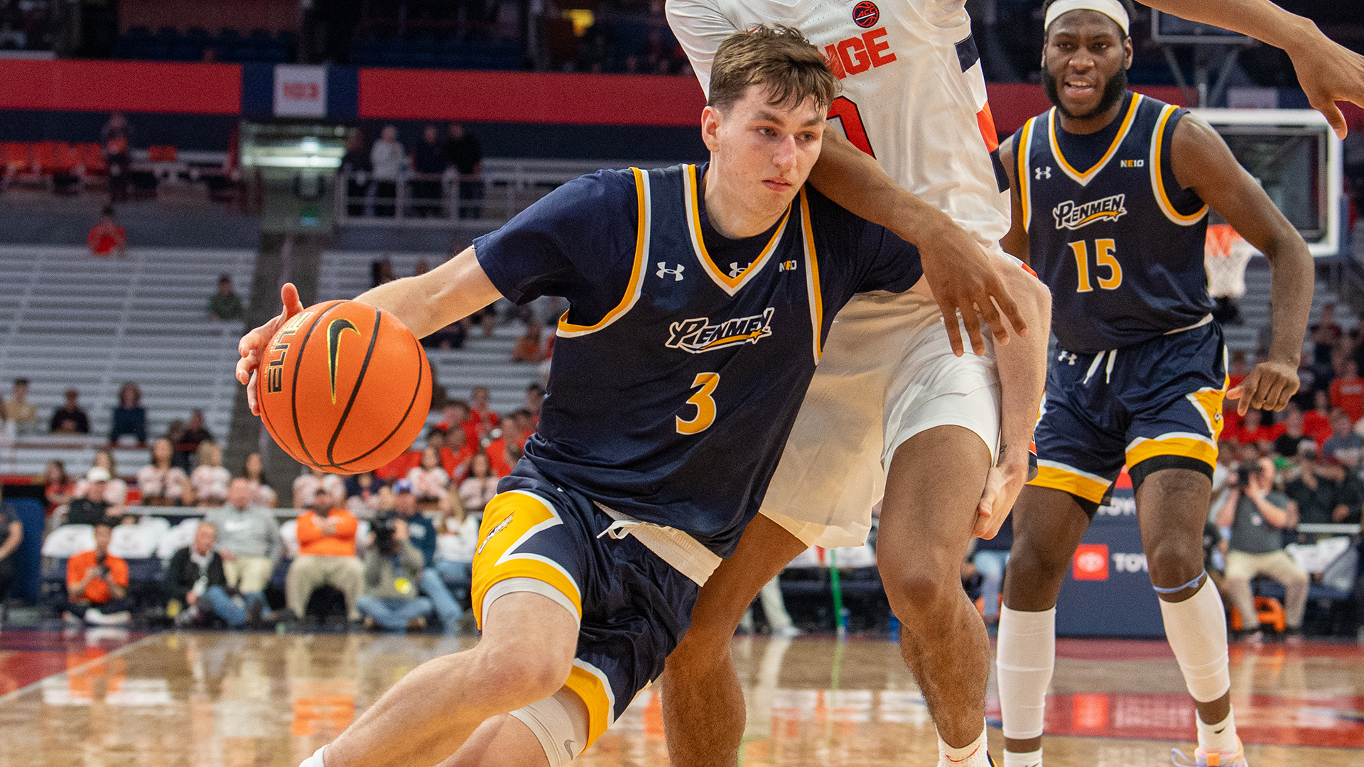 Men's Basketball Holds Off Post for 62-61 Victory - Southern New ...