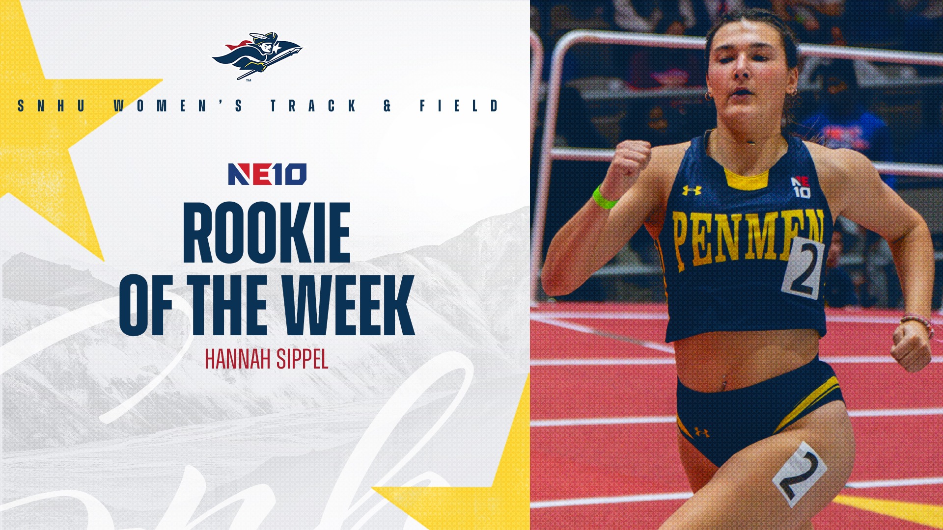 Hanafin Named NE10 Rookie of the Week - Southern New Hampshire University