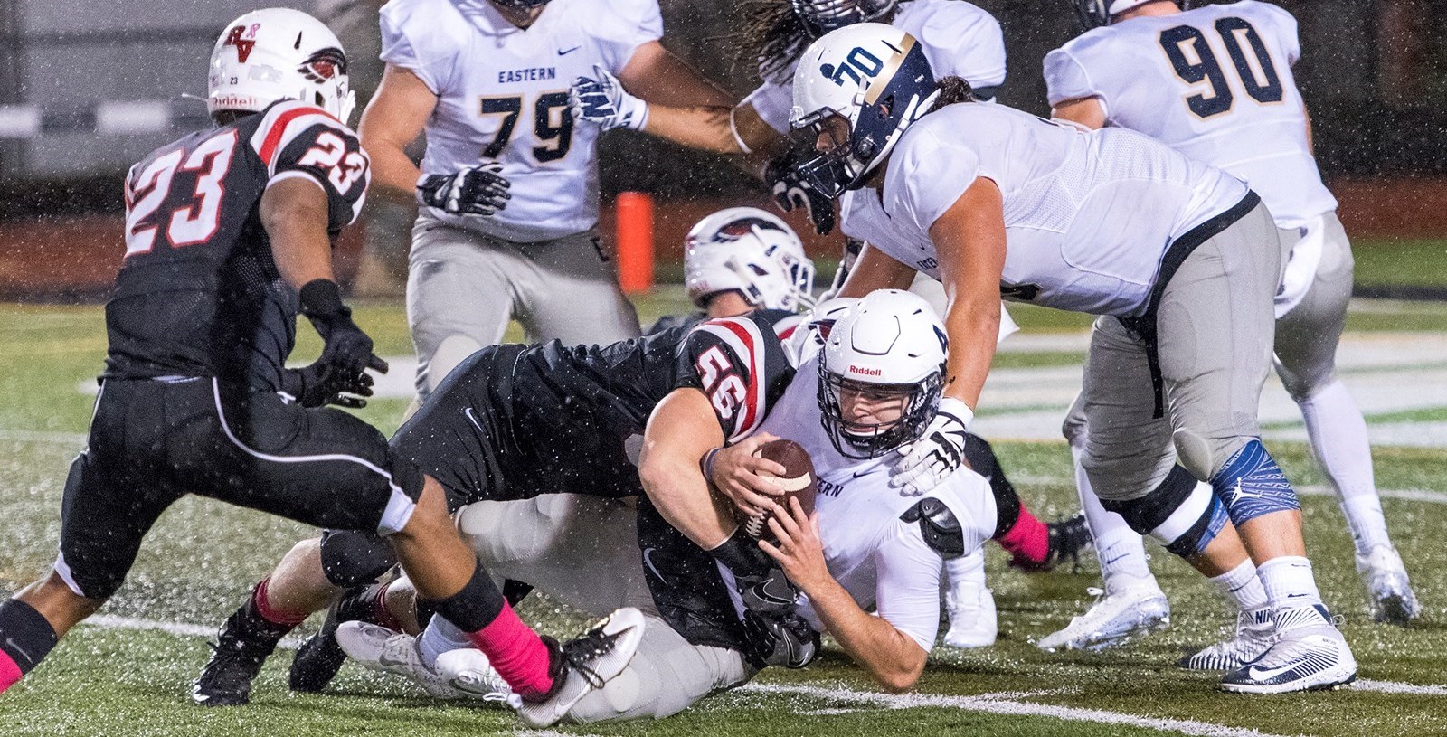 No. 16 Mounties wreak more havoc at Raider Stadium, win 39-29 ...