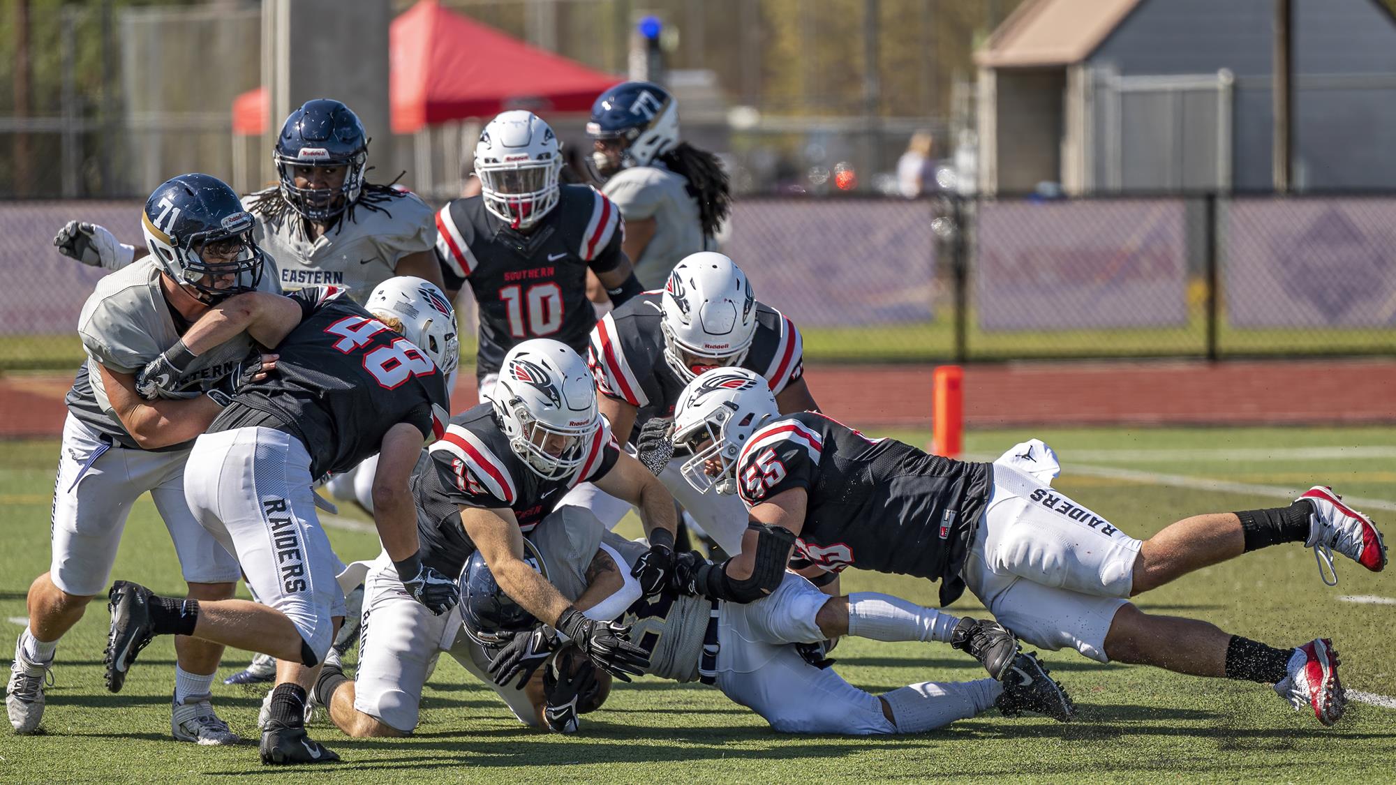 Defense dominates as Raiders knock off No. 18 Mountaineers - Southern ...