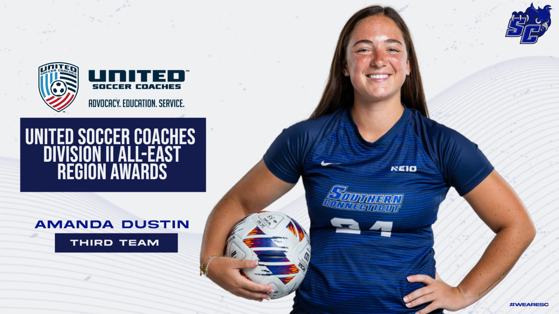 Amanda Dustin Named to 2022 United Soccer Coaches Division II All-East ...