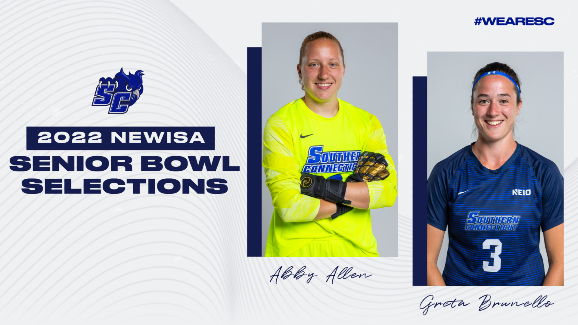 Abby Allen and Greta Brunello Selected to Play in NEWISA Senior Bowl ...