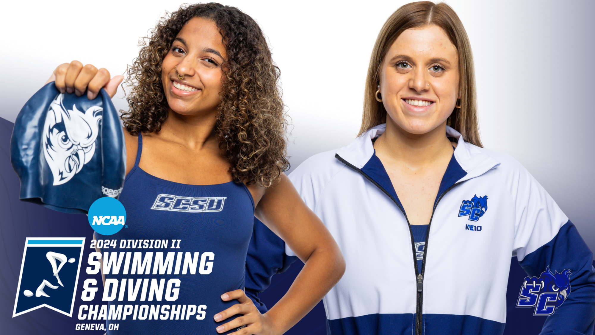 SCSU Women's Swimming & Diving's Justice Glasgow and Hailey Nyquist To ...