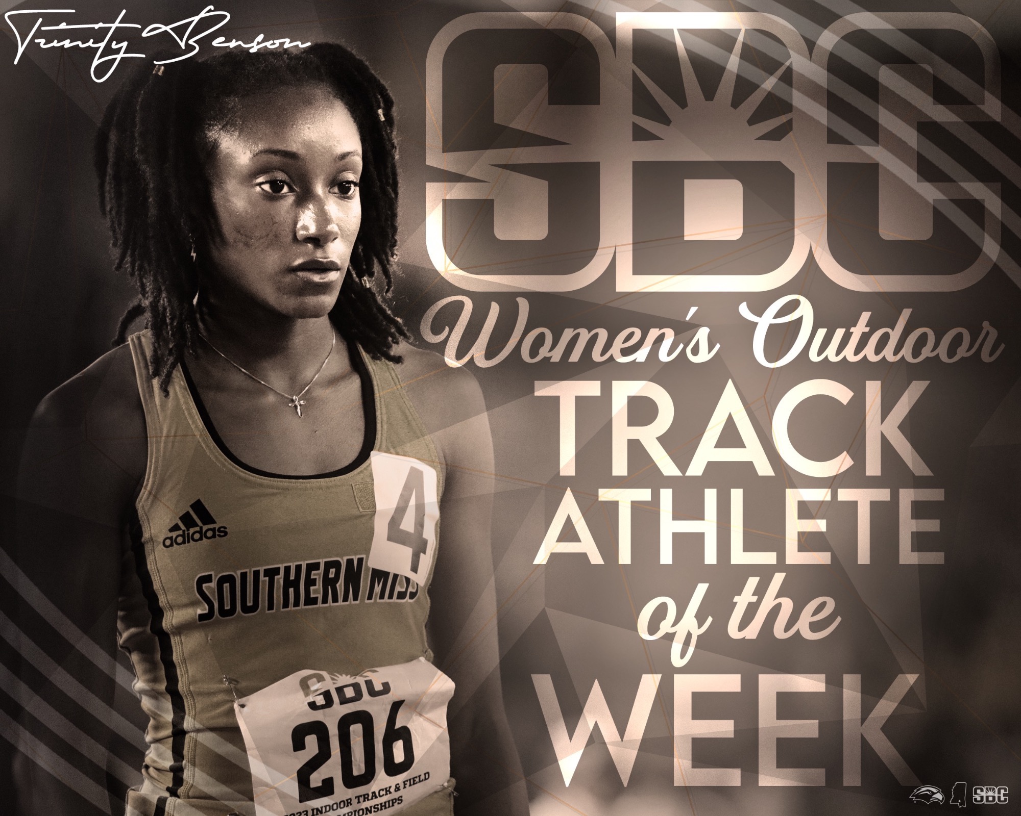 Benson Named Sun Belt Track Athlete of the Week - Southern Miss