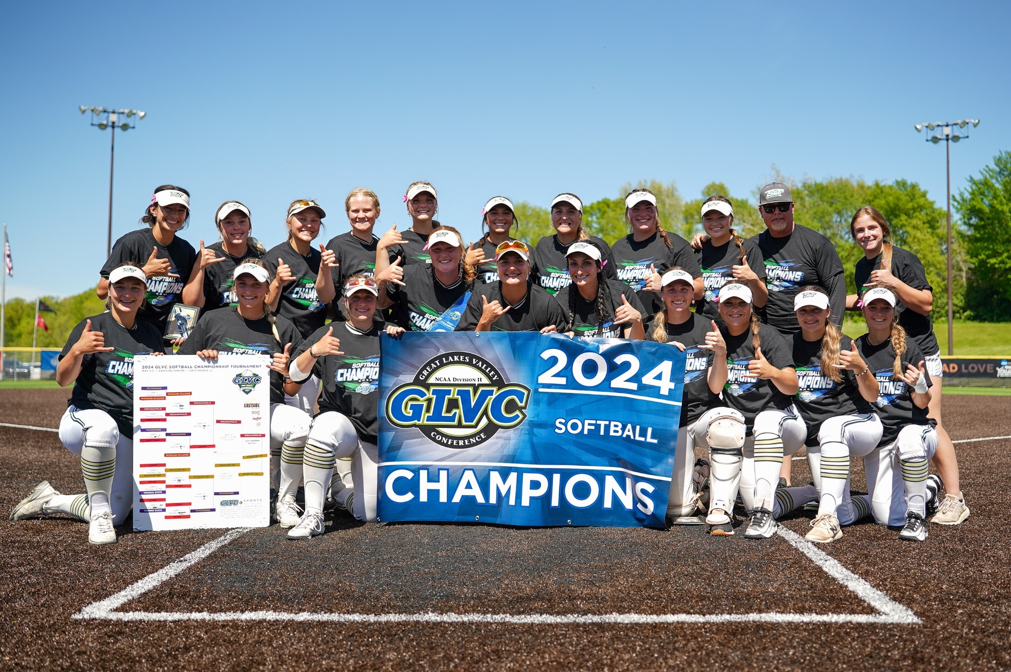 Miners complete unprecedented run to win GLVC softball championship ...