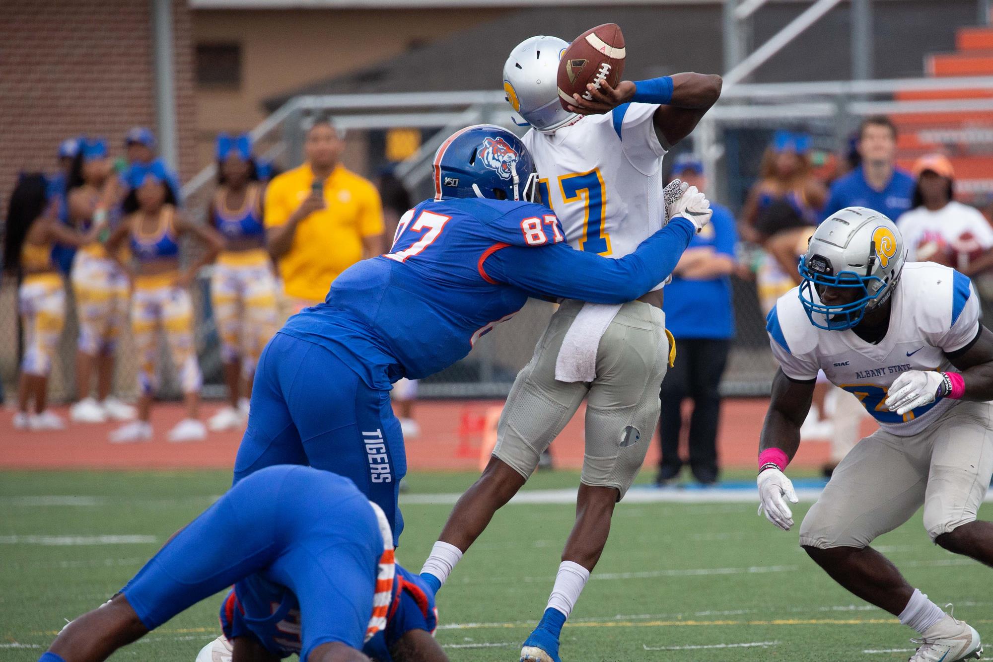 Tigers dominate Albany State in 35-19 Homecoming win - Savannah State ...