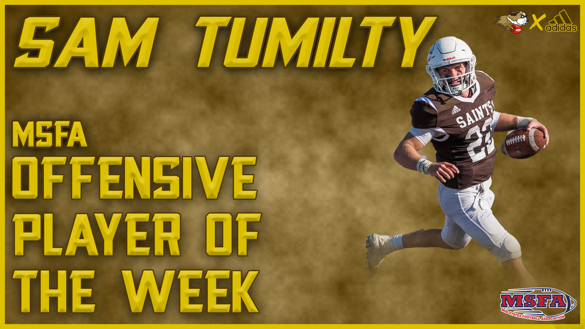 Four-Touchdown Effort Lands Tumilty MSFA Weekly Offensive Accolades ...