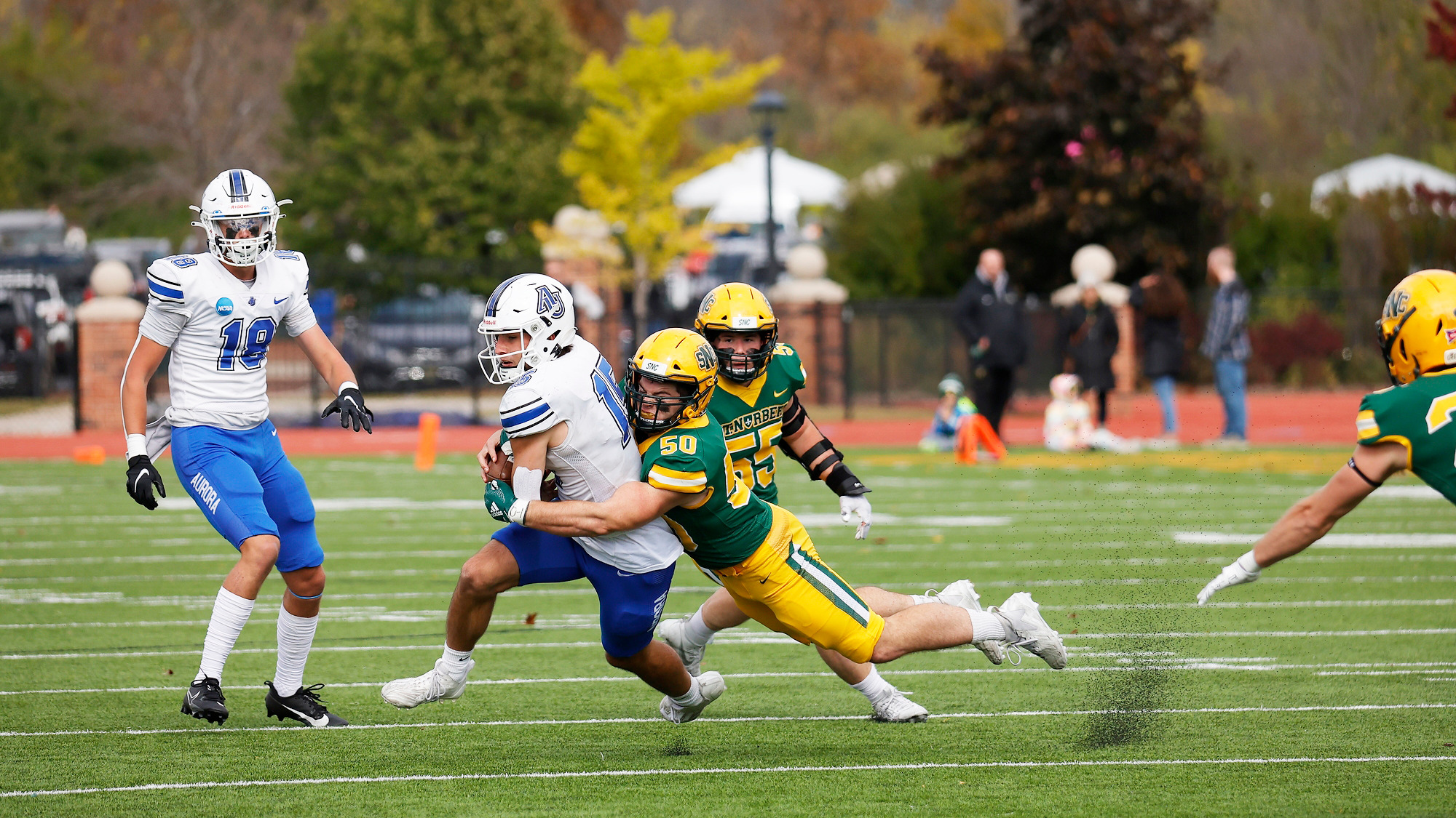 Green Knights Stopped By Aurora - St. Norbert College