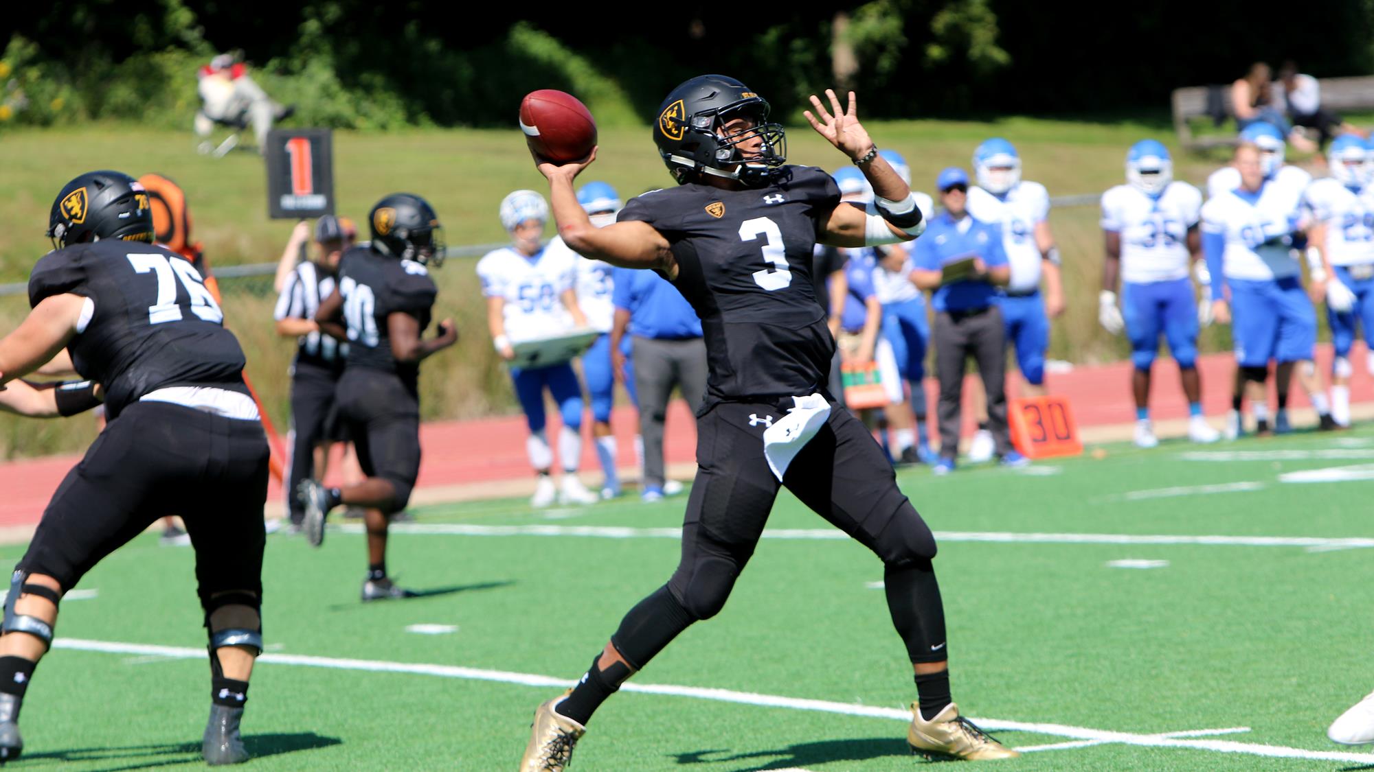 Football holds off Luther behind Johnson III's big day - St. Olaf ...