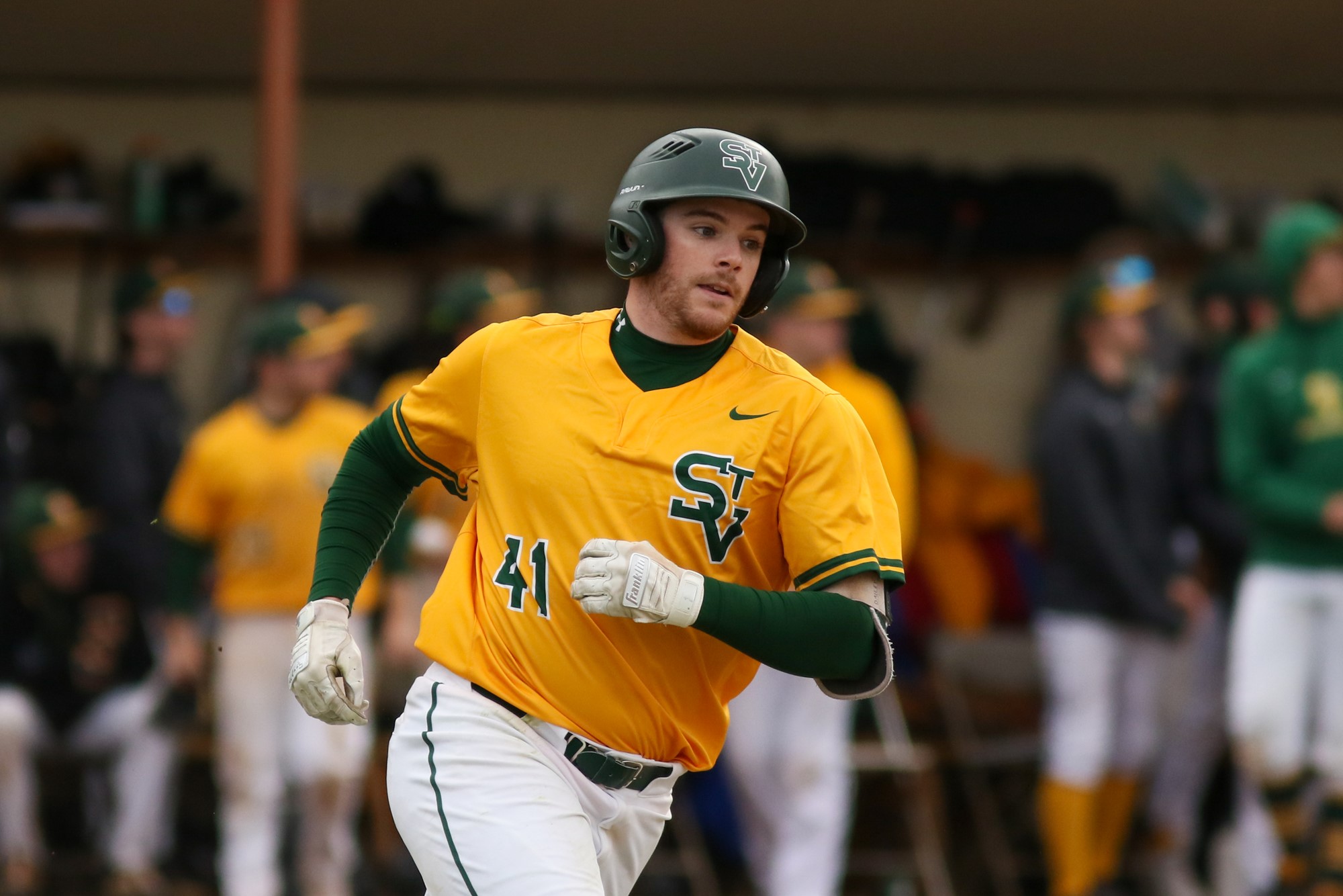 Bearcats split PAC twinbill at Grove City - Saint Vincent College