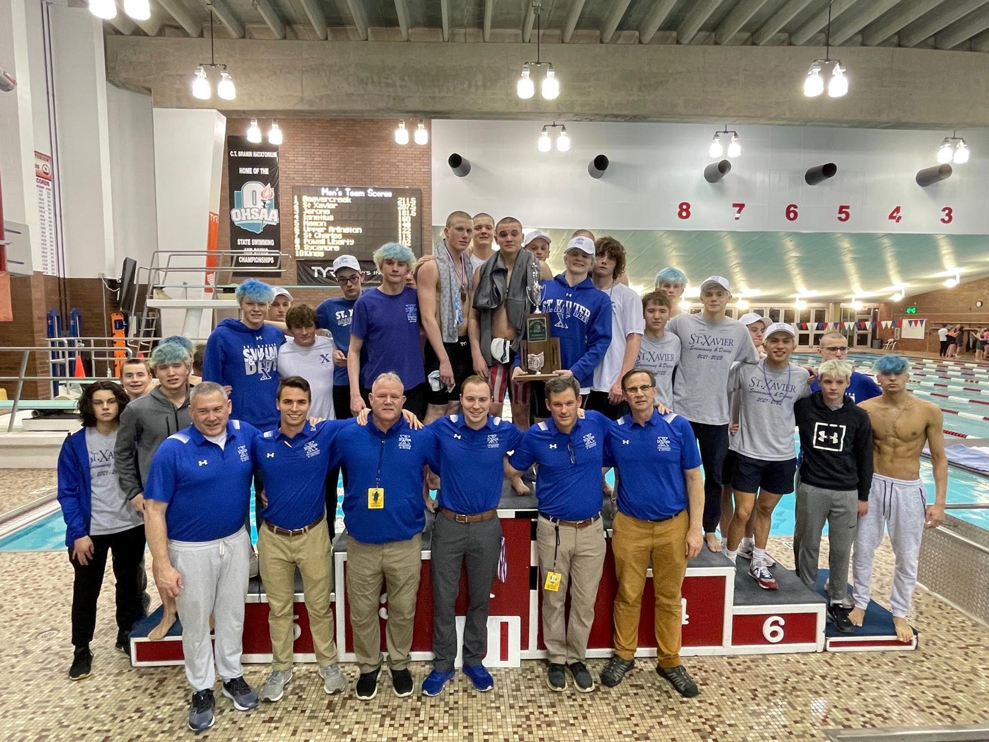St. Xavier Swimming & Diving Claims State Runner-Up Trophy - St. Xavier ...