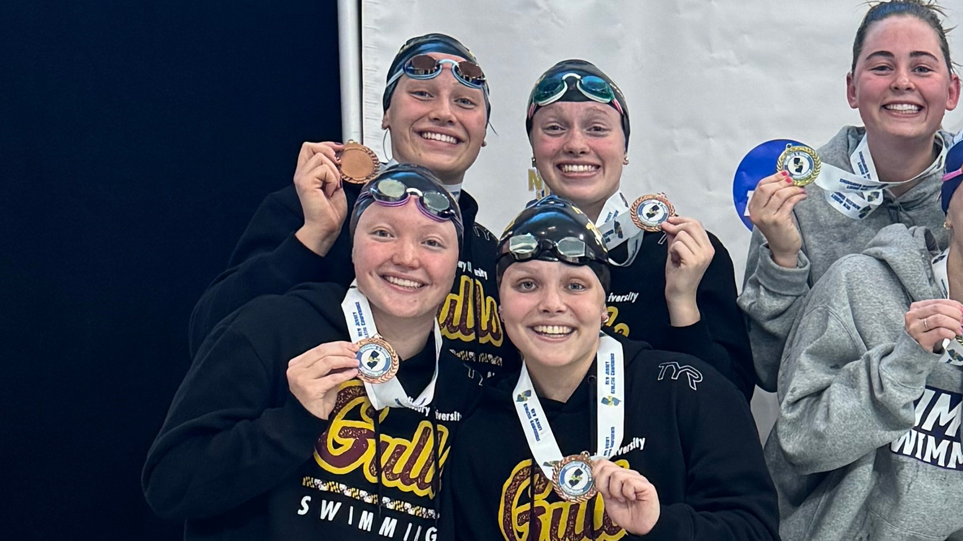 Women’s Swimming smashes two relay records to open NJAC Championships ...