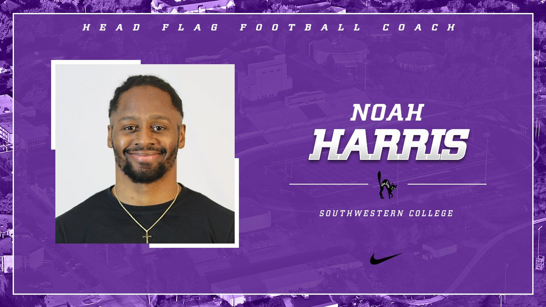 Noah Harris Revealed as First Ever Southwestern College Women's Flag ...