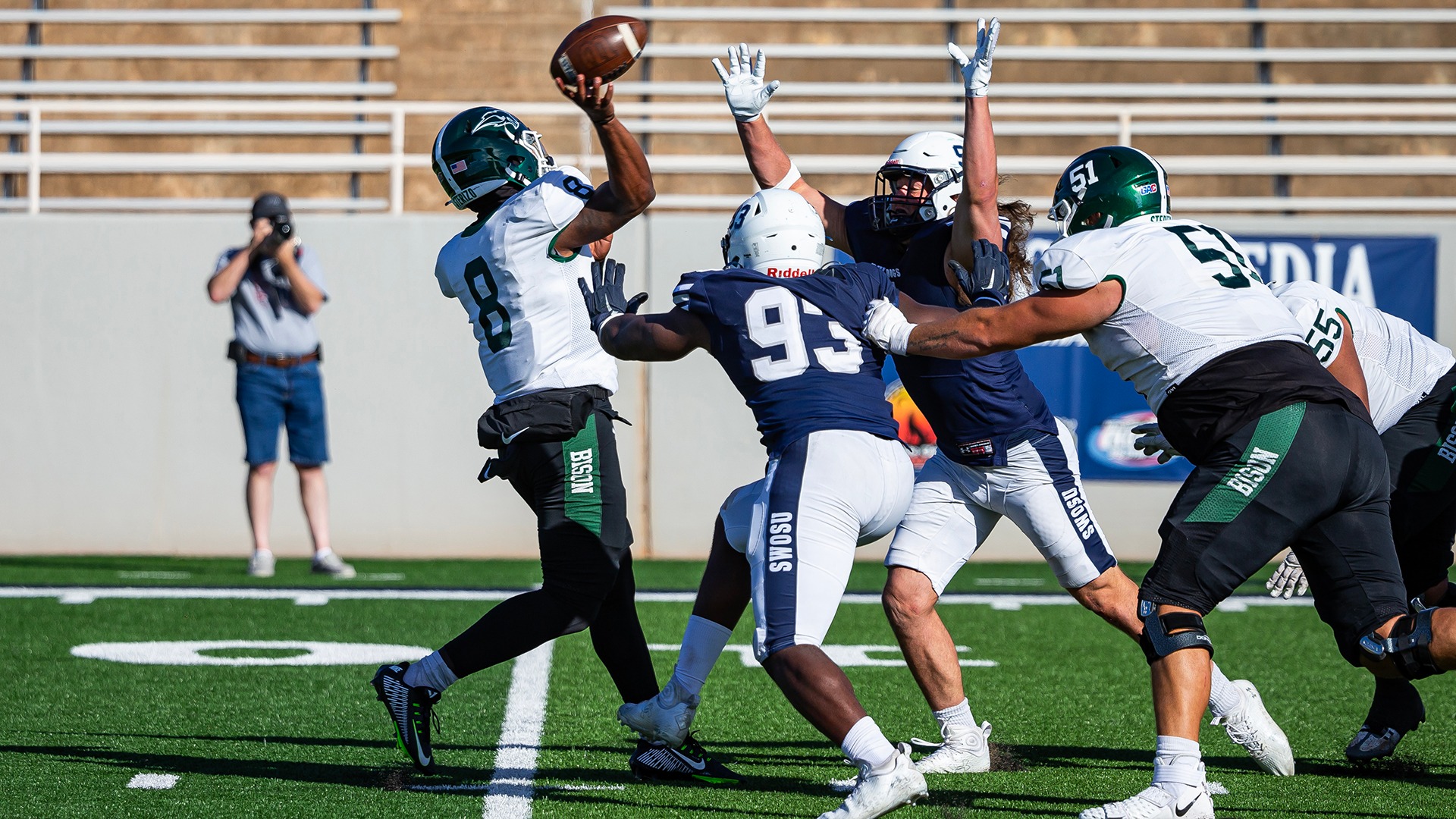 Bulldogs Overcome in Fourth Quarter by Bison - Southwestern Oklahoma ...