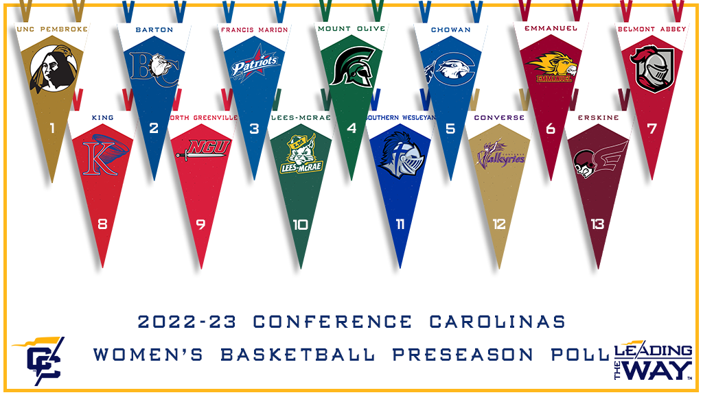 Conference Carolinas Announces 2022-23 Women's Basketball Preseason ...