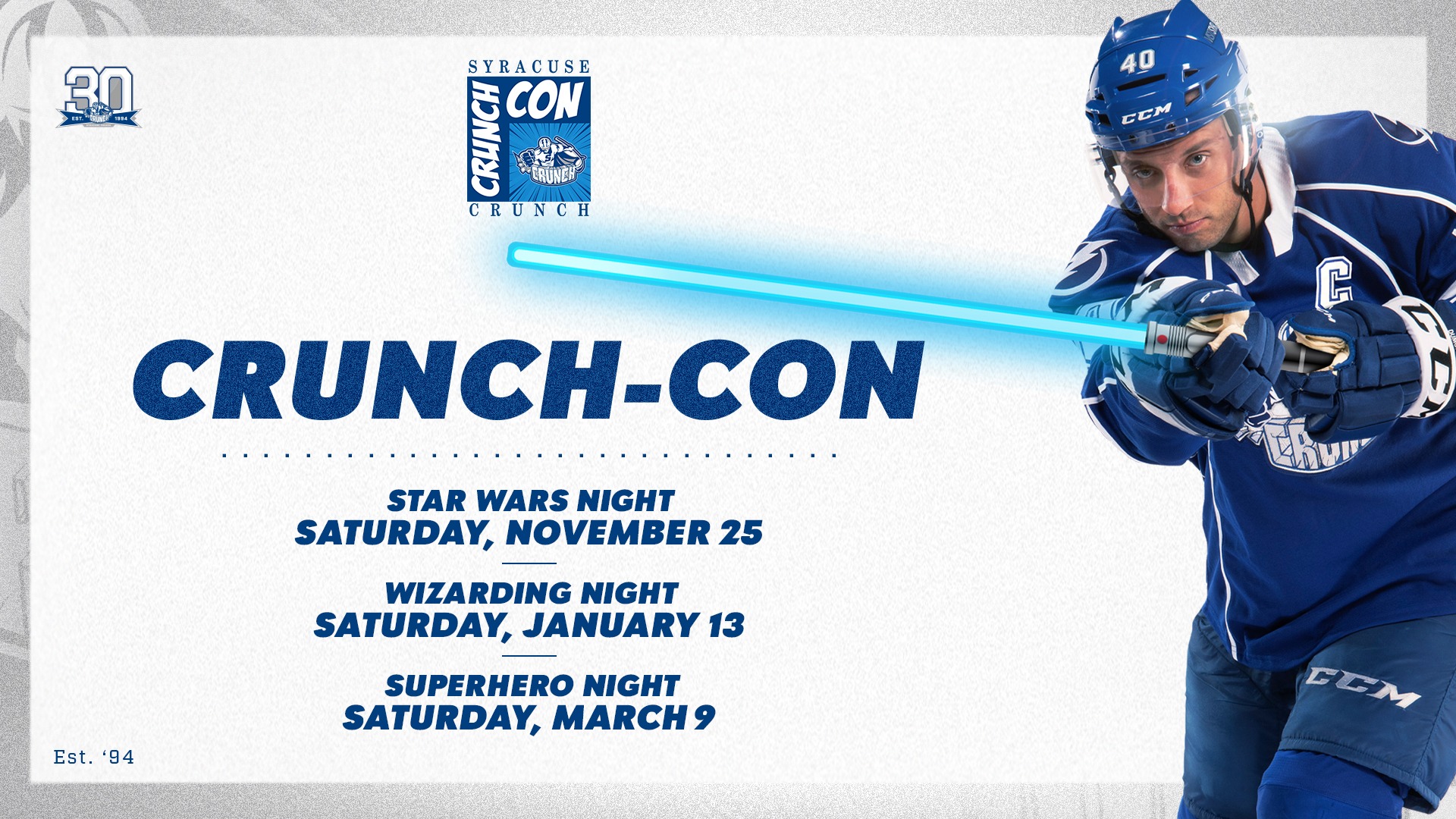 Syracuse Crunch Announce Crunch-Con Series - Syracuse Crunch