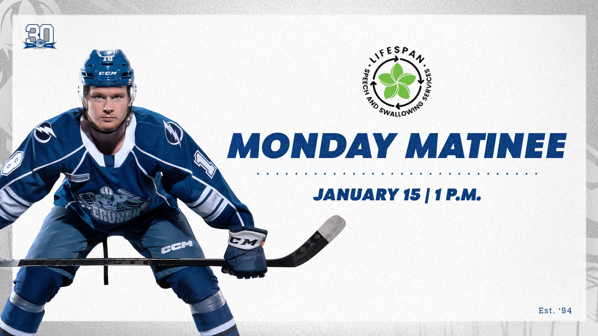 Syracuse Crunch To Hold Monday Matinee Presented by Lifespan Speech and ...