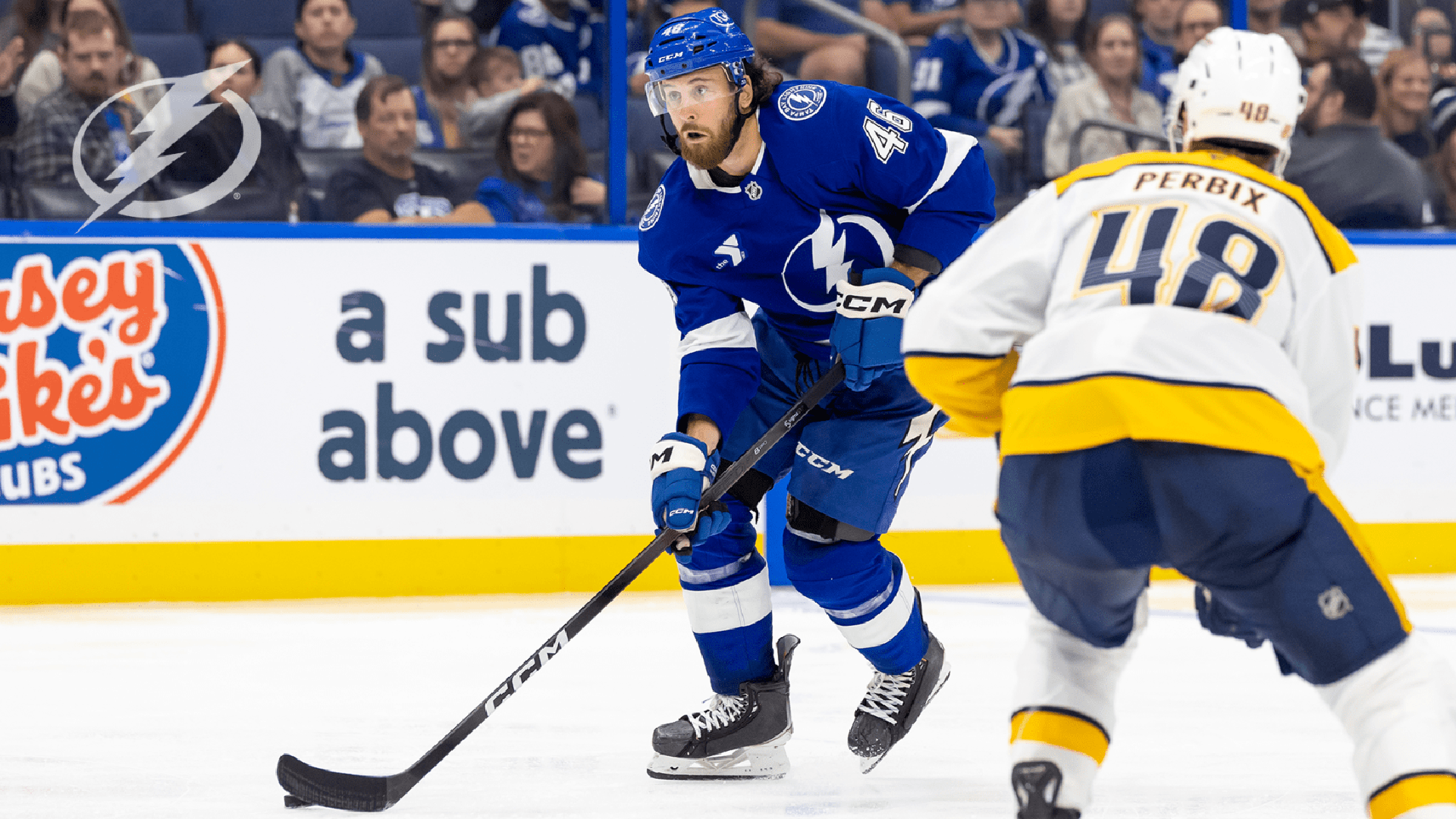 Tampa Bay Lightning Recall Forward Scott Sabourin From Syracuse Crunch ...