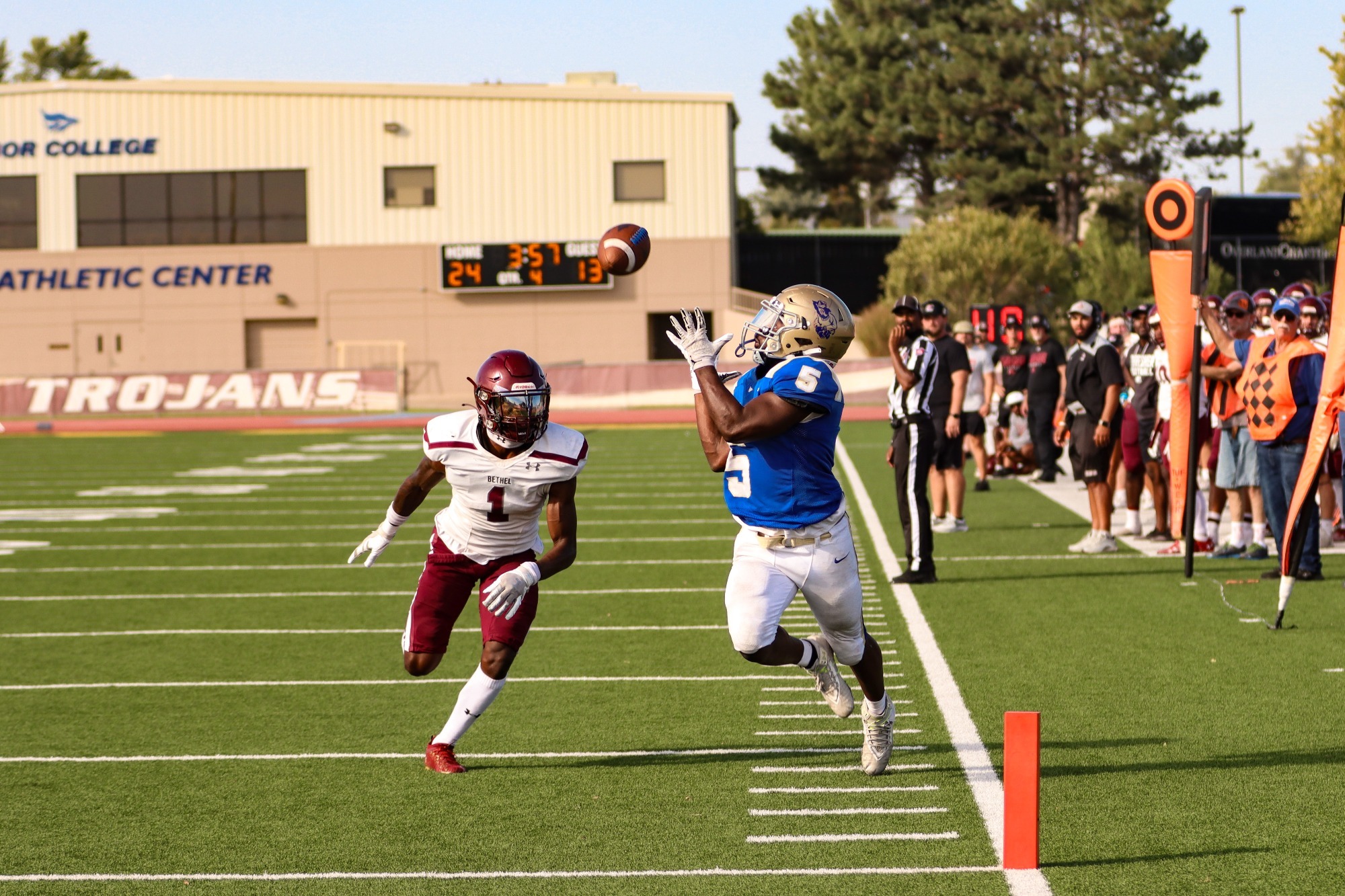 GREEN'S 4 TD PASSES LEAD TO FIRST WIN - Tabor College