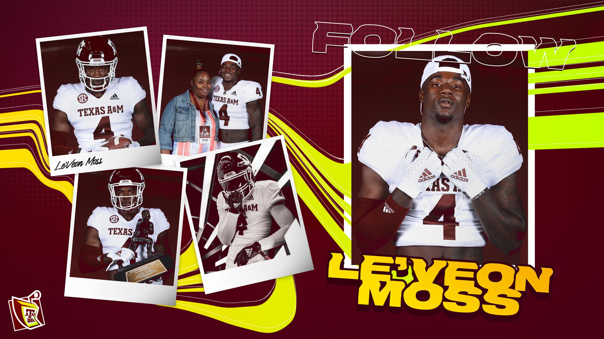 Le'Veon Moss - Football - Texas A&M Athletics - 12thMan.com