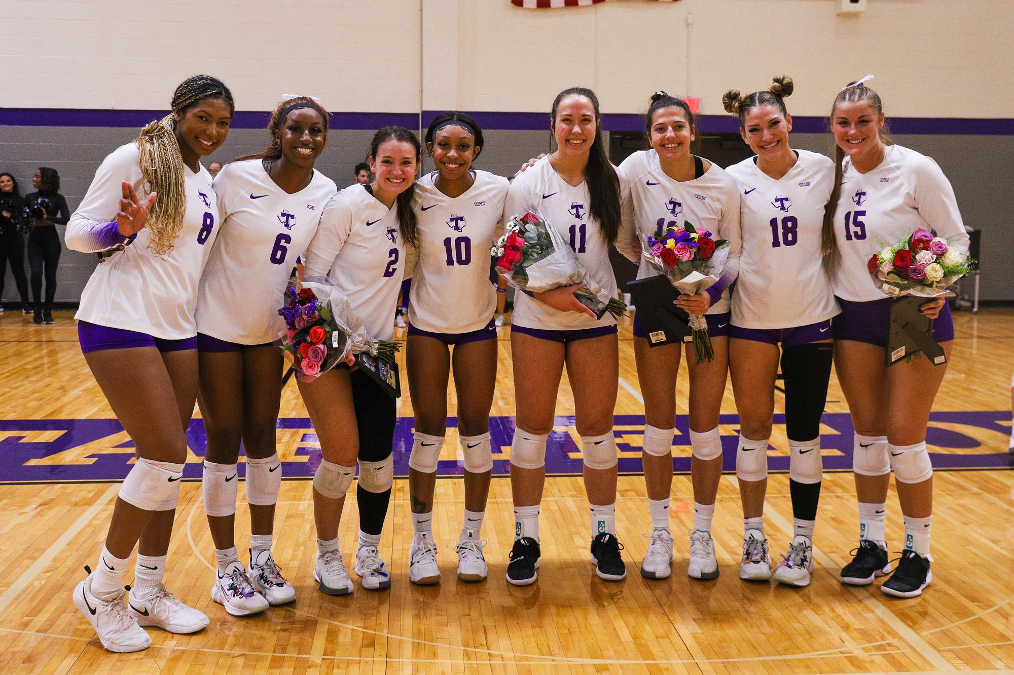 Tarleton honors 2021 seniors on Saturday, suffers five-set heartbreaker ...