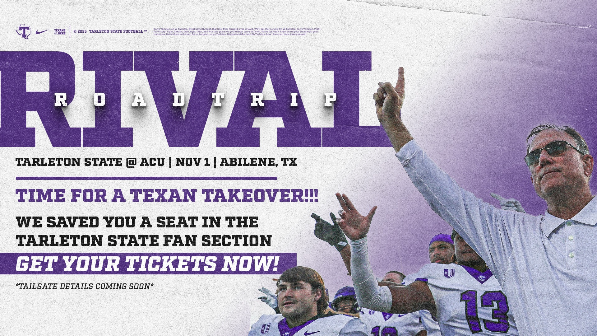 Tarleton State Football announces 2025 home game times - Tarleton State ...