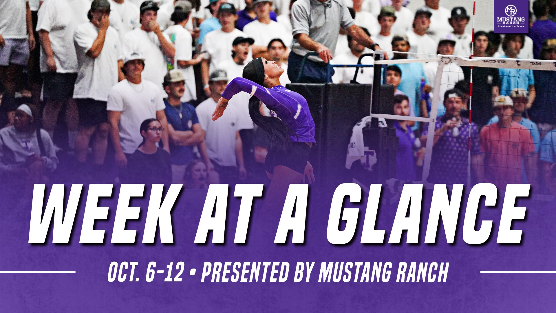 WEEK AT A GLANCE: Home games back at Tarleton State with Thursday ...