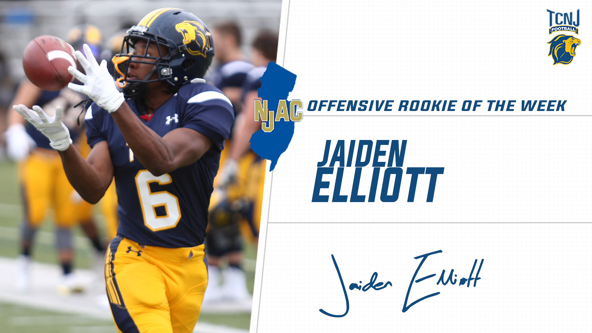 Jaiden Elliott - Football - The College of New Jersey Athletics