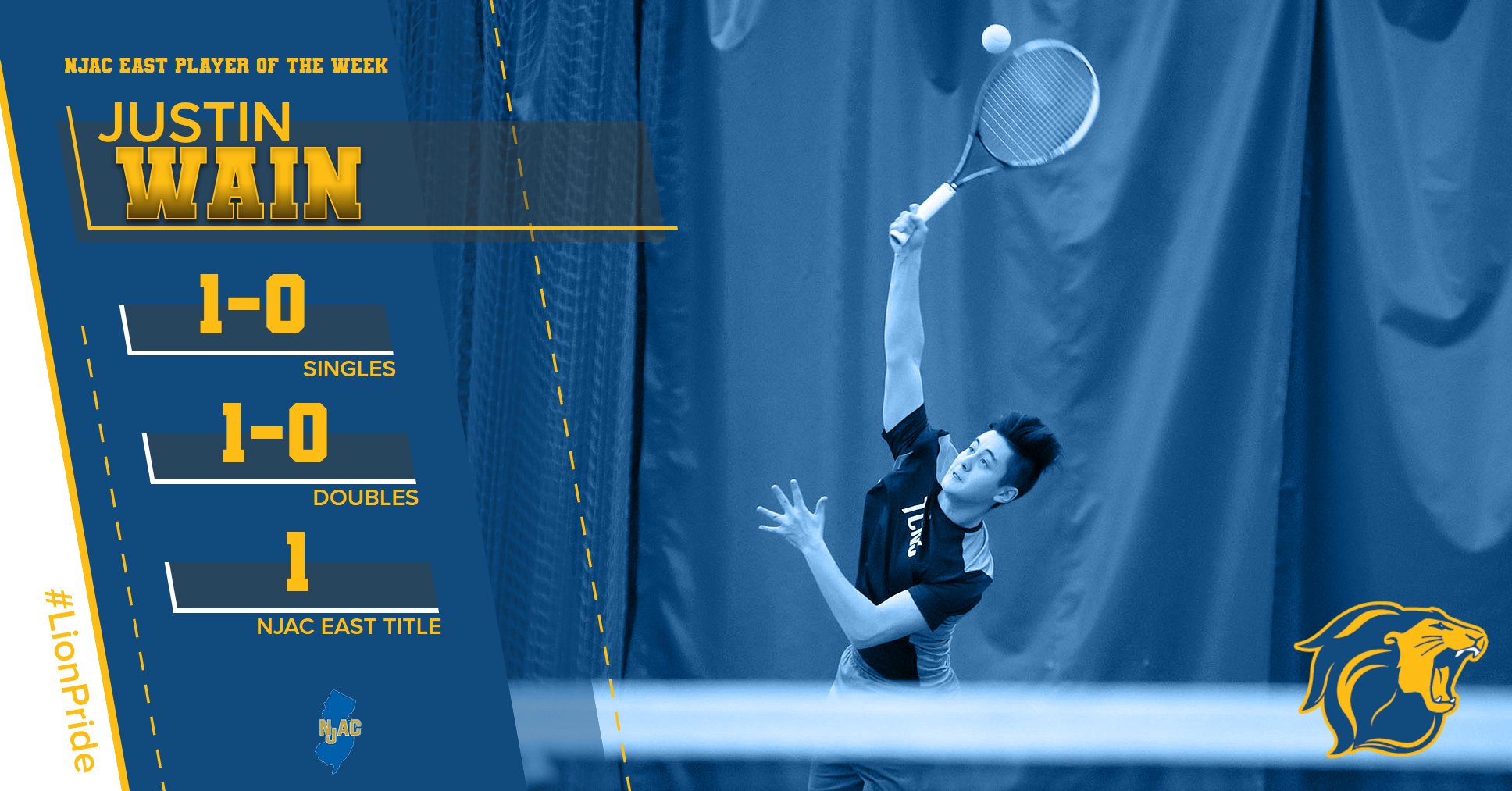 Justin Wain - Men's Tennis - The College of New Jersey Athletics