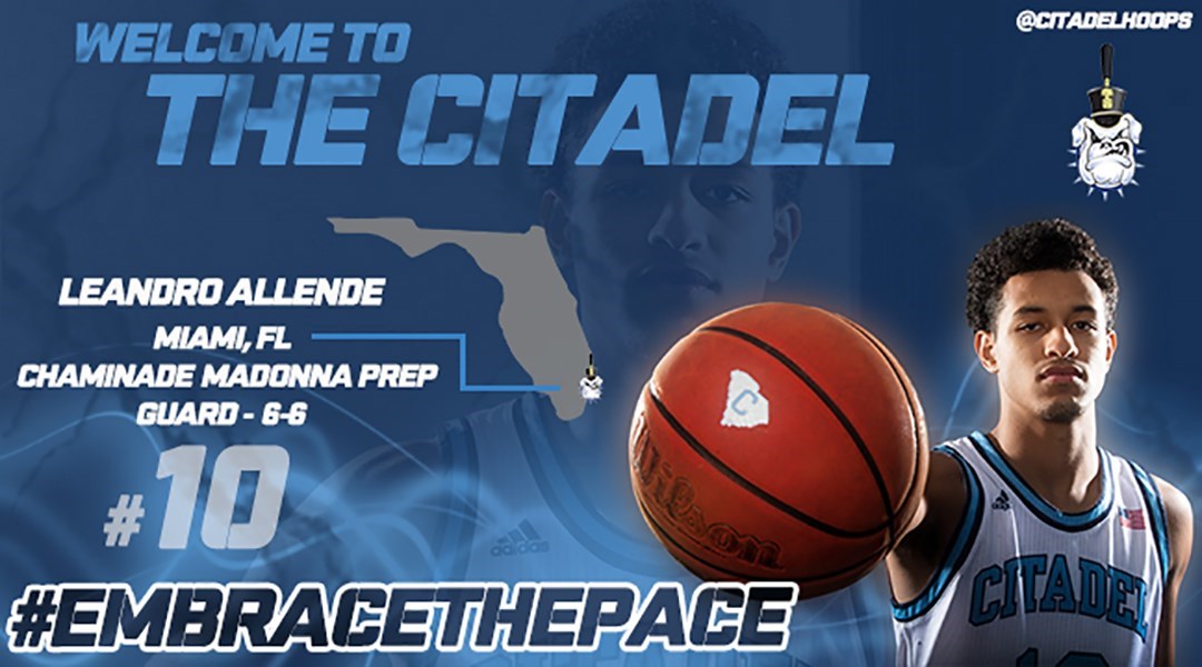Allende Joins 2016 Hoops Class - The Citadel Athletics
