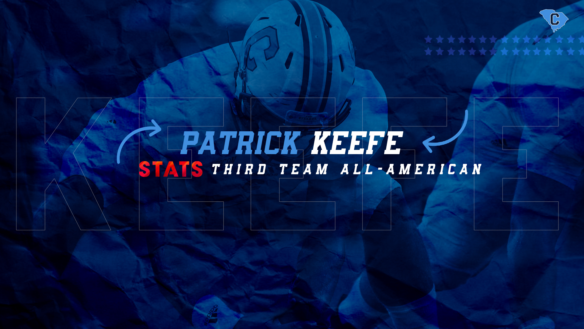 Keefe Earns STATS Third-Team All-America Honor - The Citadel Athletics
