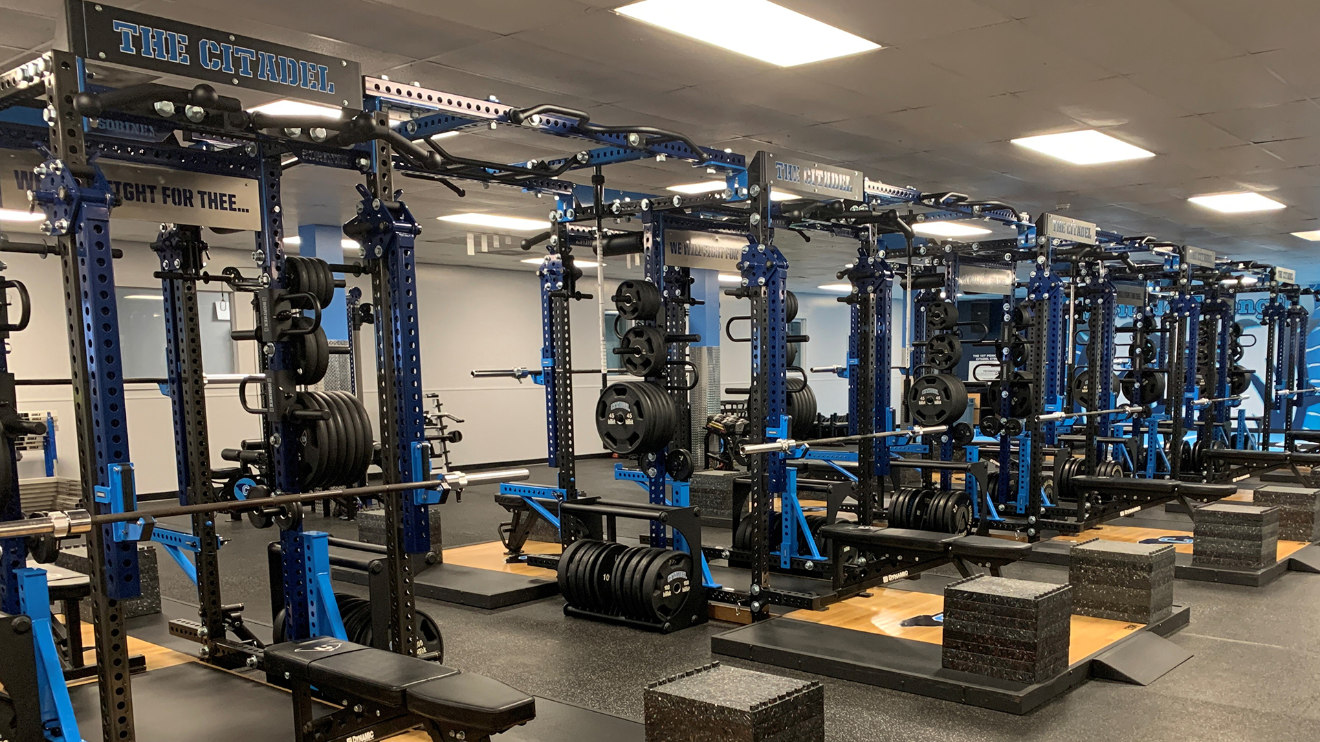 Weight Room Project Nears Completion - The Citadel Athletics