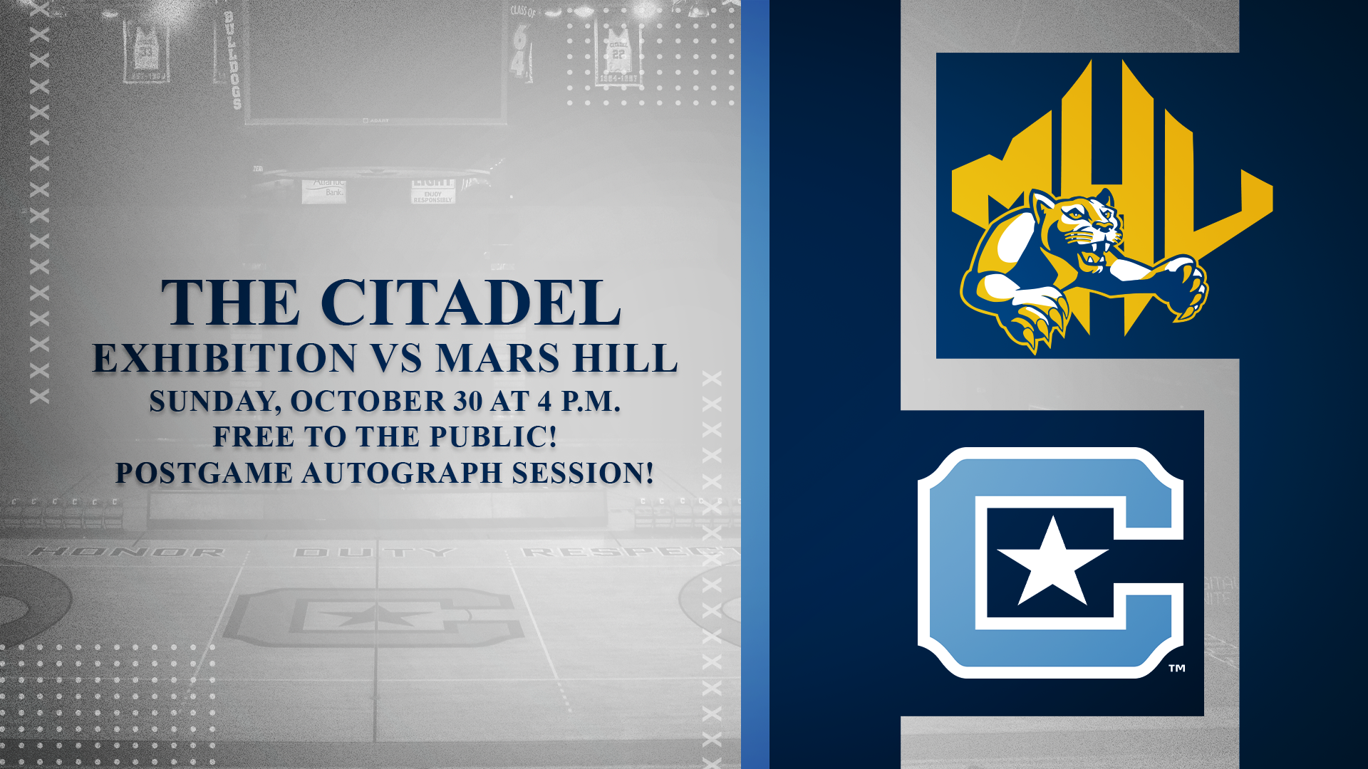 Home Basketball Exhibition Sunday Open to Public - The Citadel Athletics