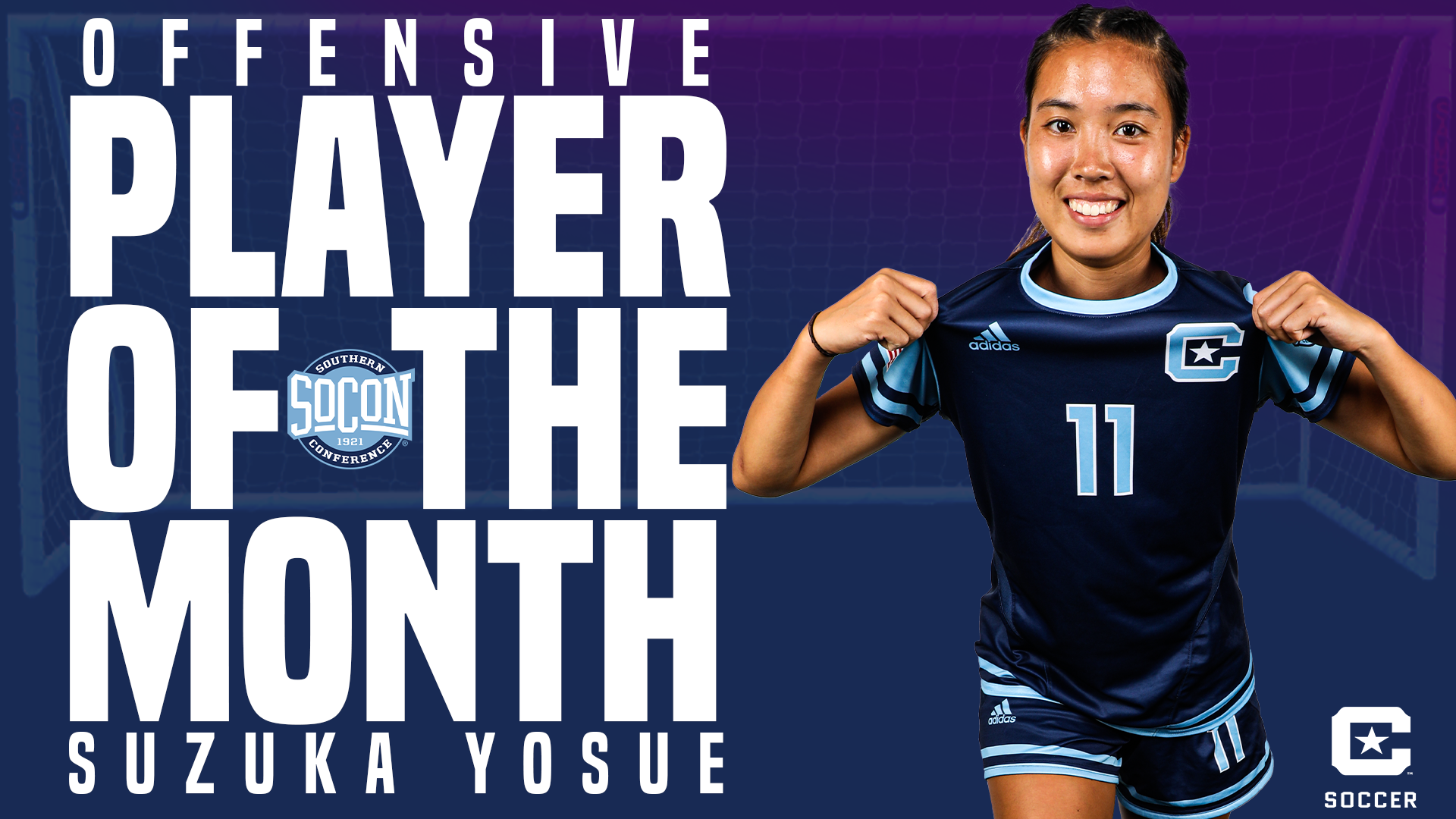 Yosue Named SoCon Offensive Player of the Month - The Citadel Athletics