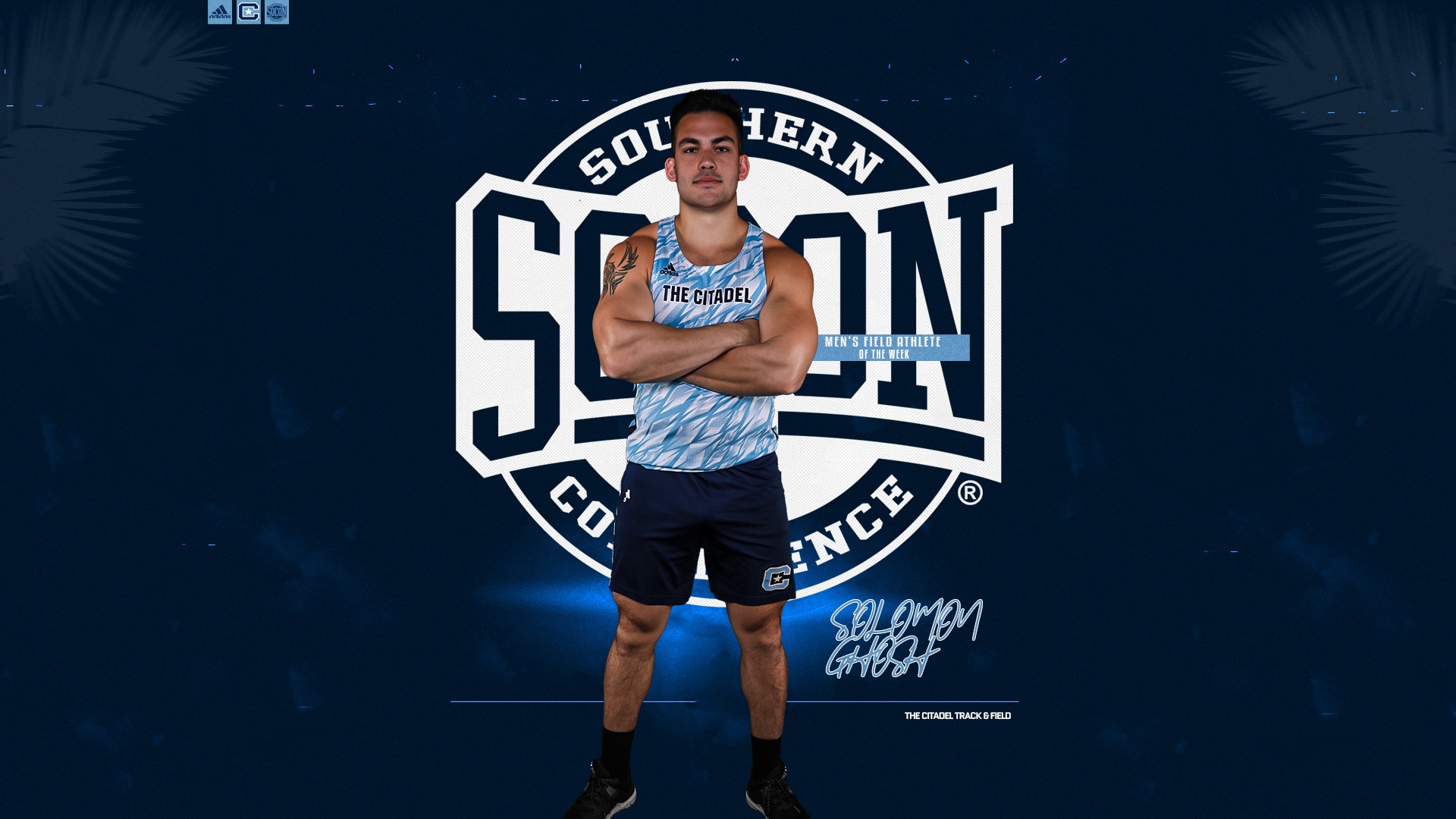 Ghosh Named SoCon Field Athlete of the Week - The Citadel Athletics